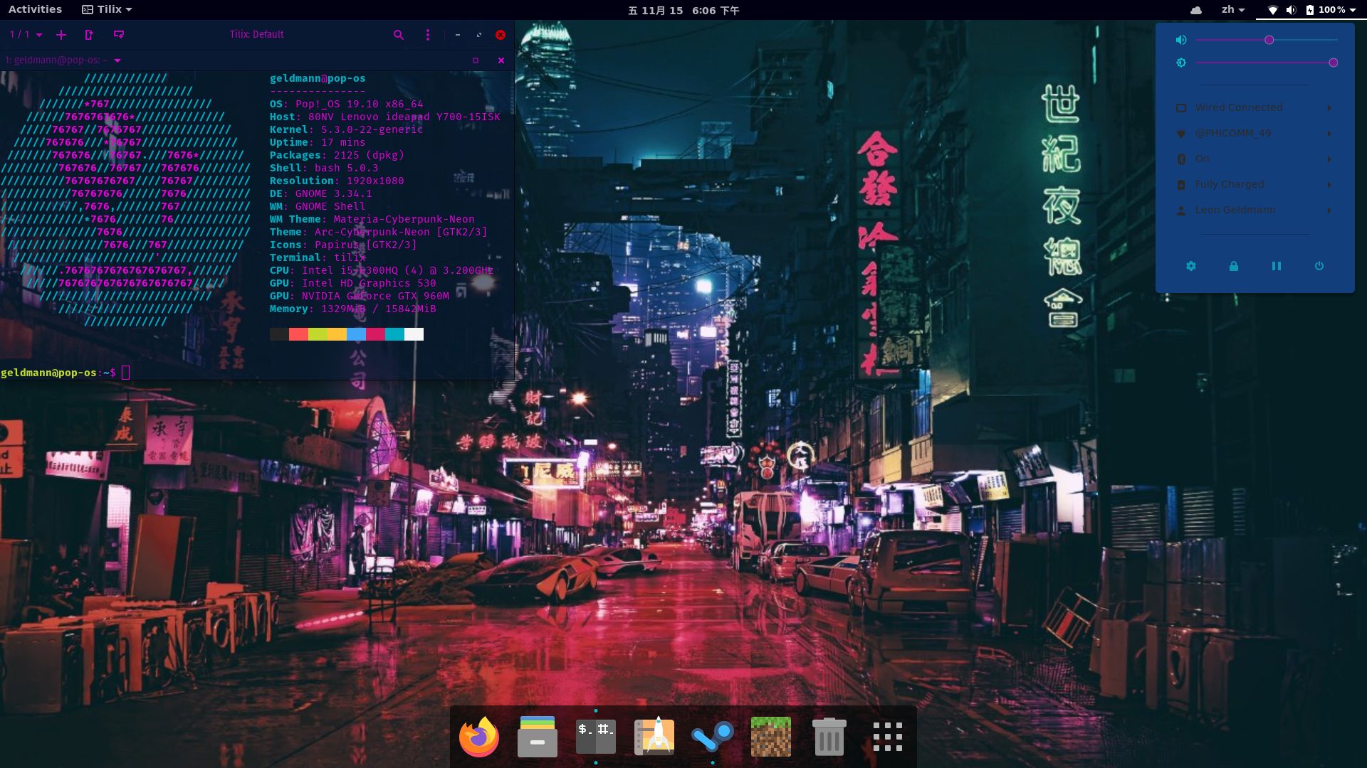 pop! OS × Cyberpunk = fascinating | Scrolller