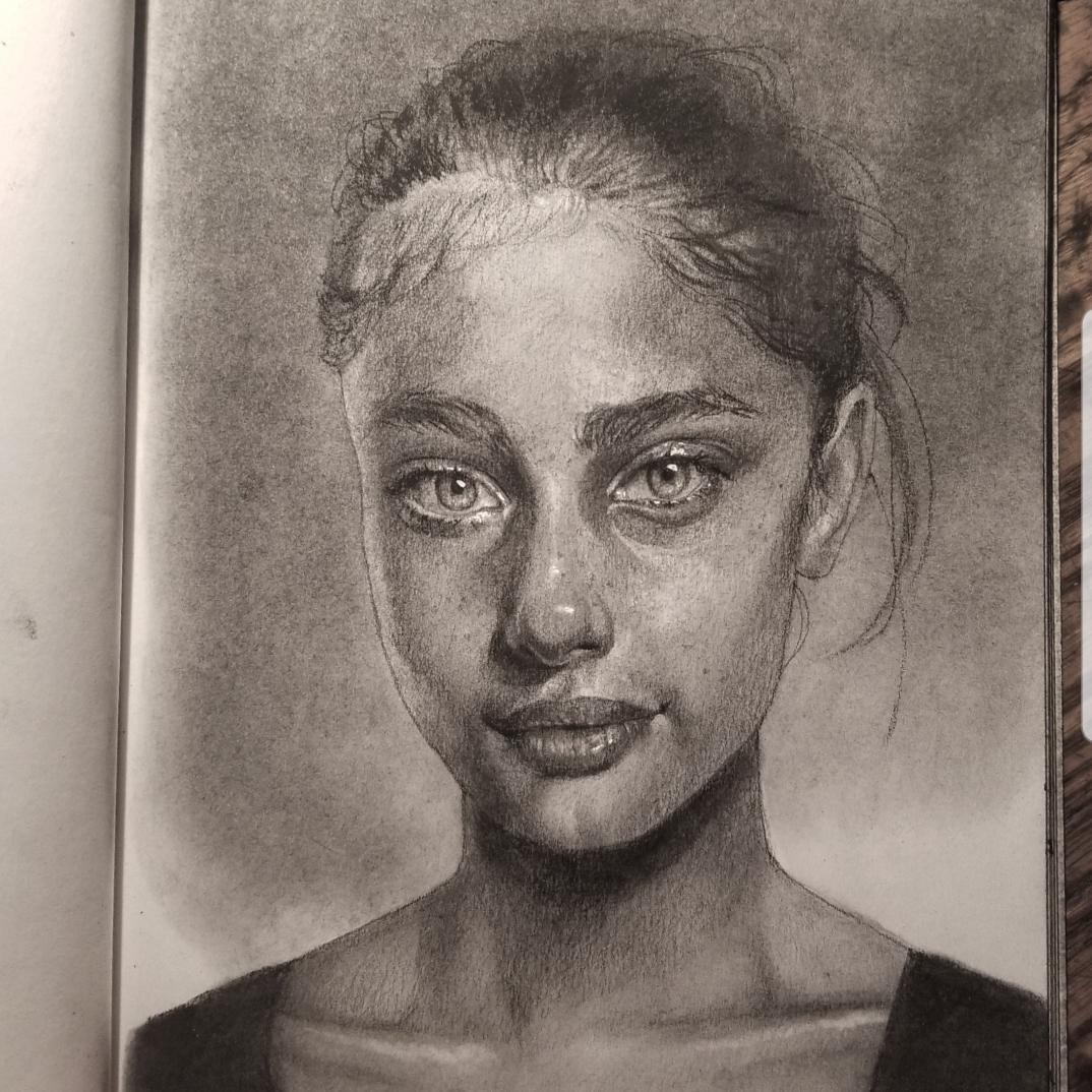 Portrait Me Charcoal And Graphite 2021 Scrolller