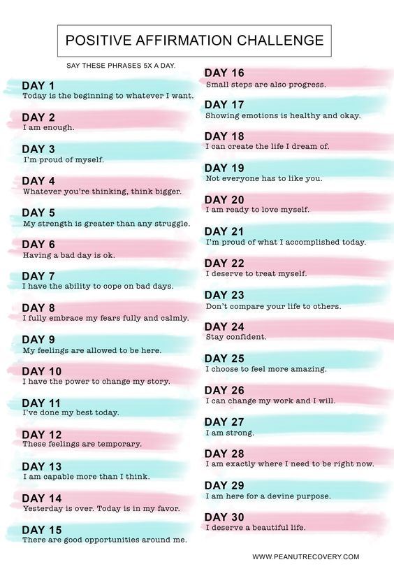 Positive Affirmations Challenge | Scrolller