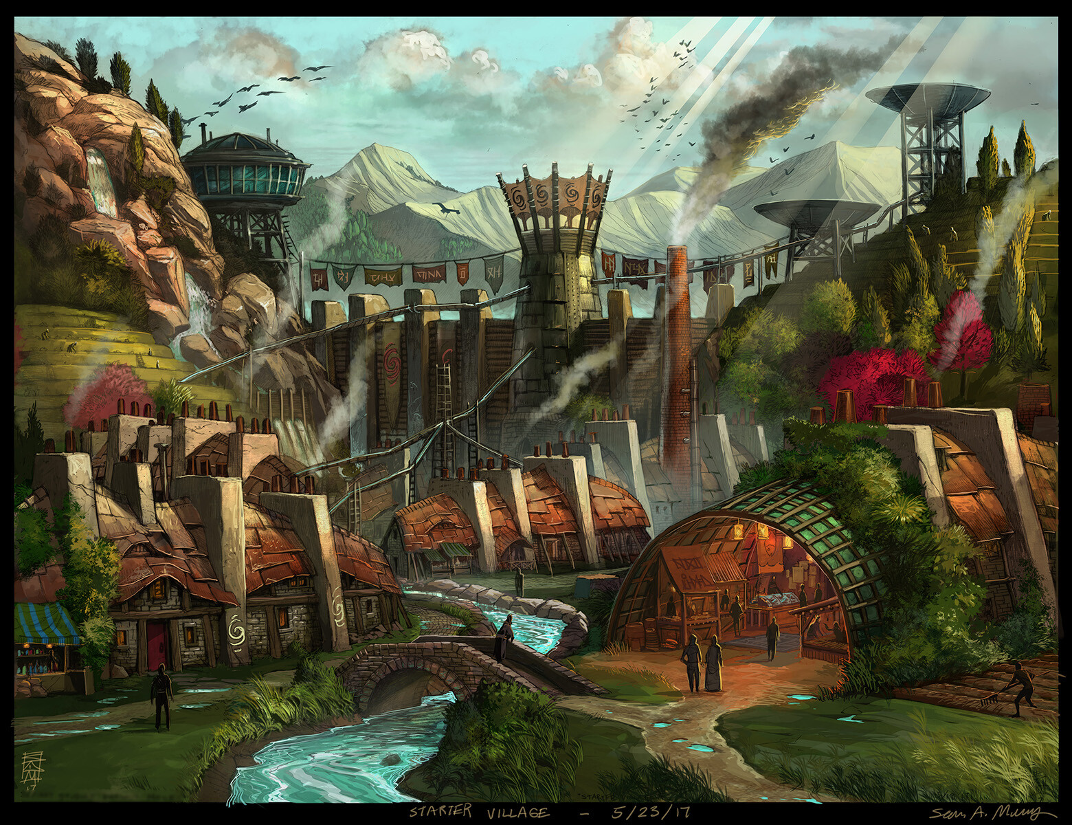 Post-Apocalypse Village by Sean Andrew Murray | Scrolller