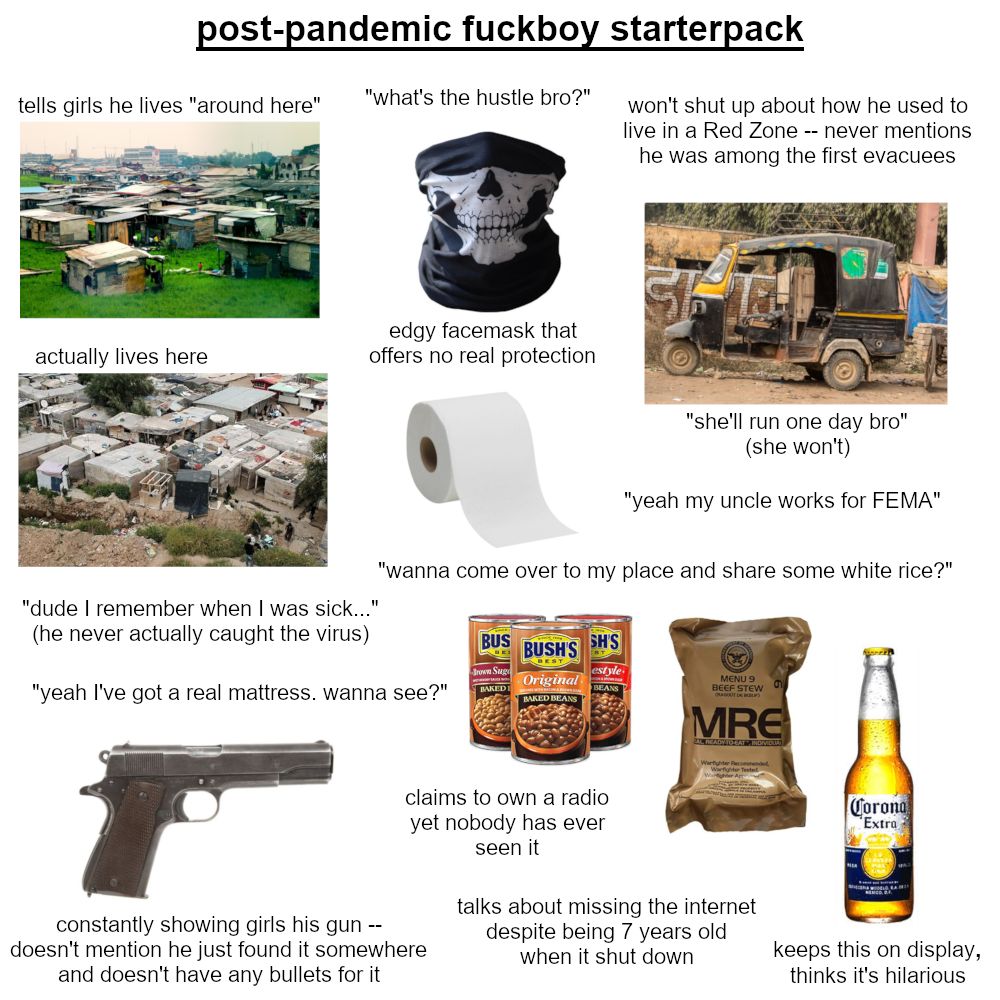 post-pandemic fuckboy starterpack | Scrolller