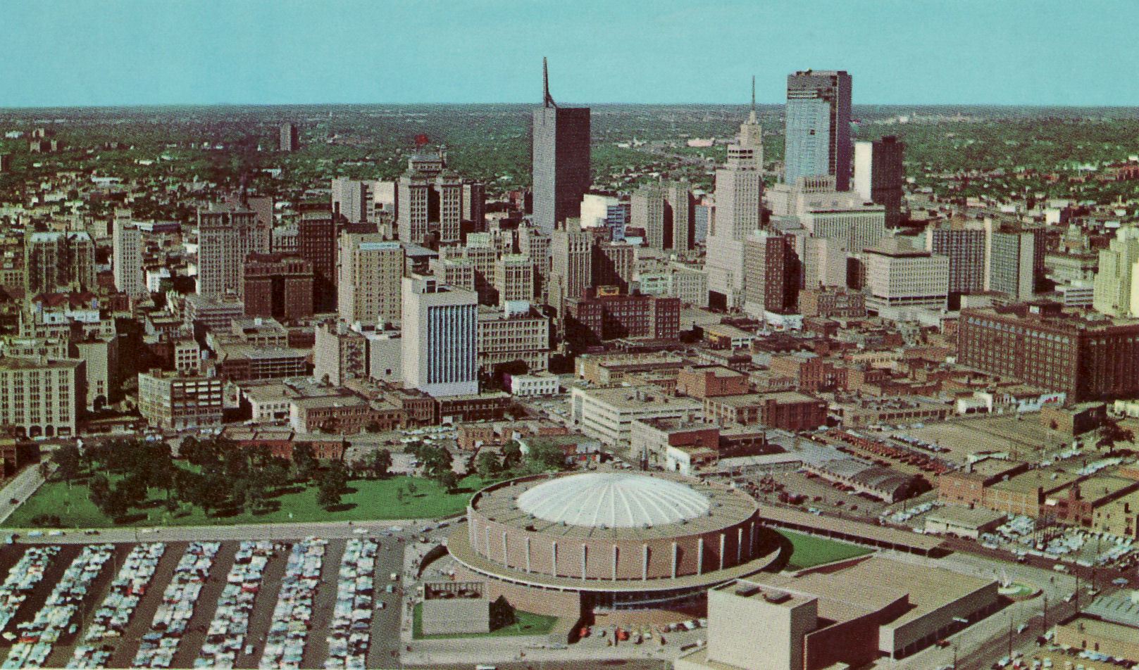 Postcard view of downtown, 1959 | Scrolller