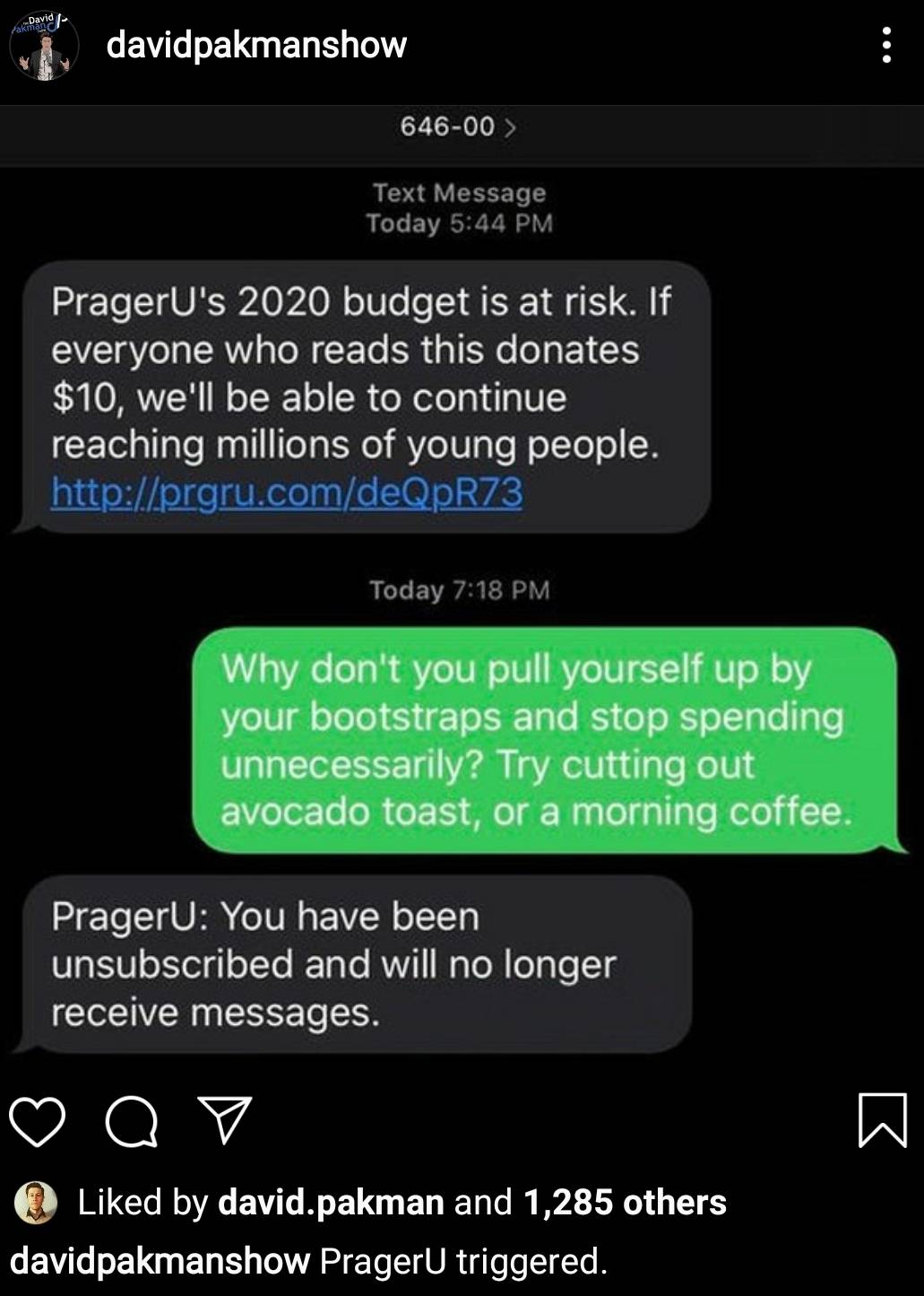 PragerU triggered | Scrolller