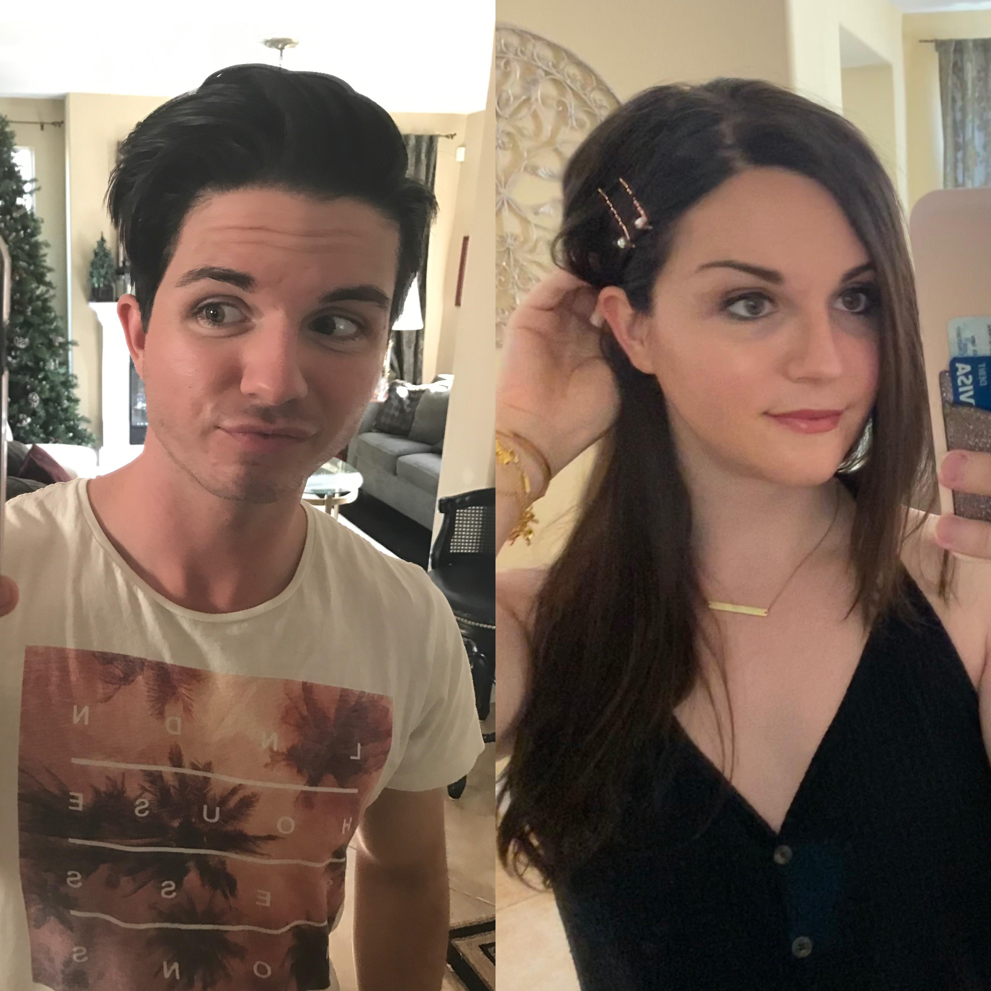 Pre-transition —> 2 year HRT anniversary | Scrolller