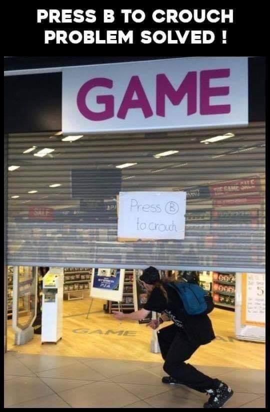 Press b to crouch | Scrolller