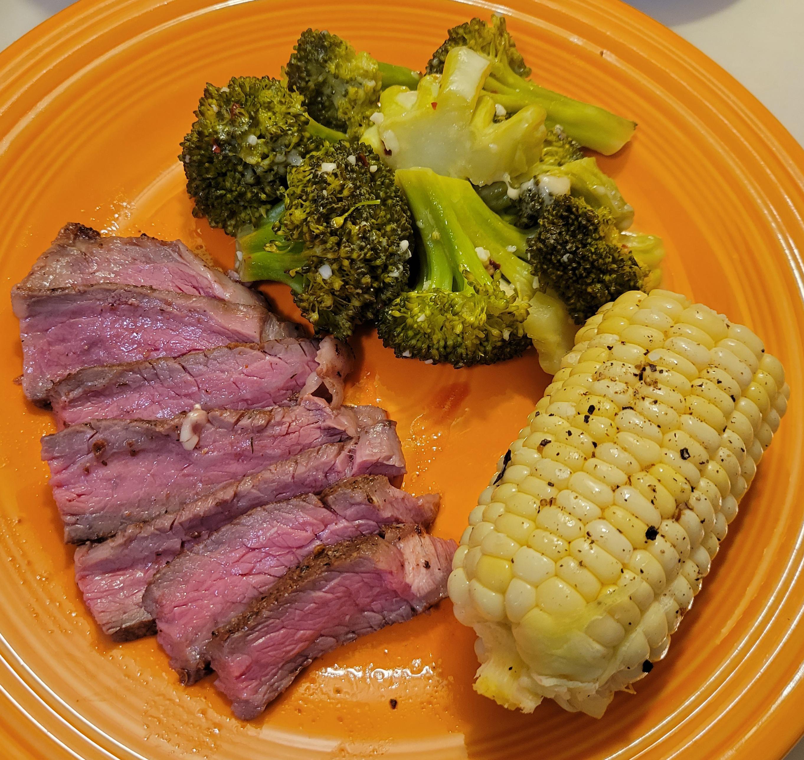 Prime Rib, Roasted Corn, Broccoli in White Cheddar Sauce | Scrolller