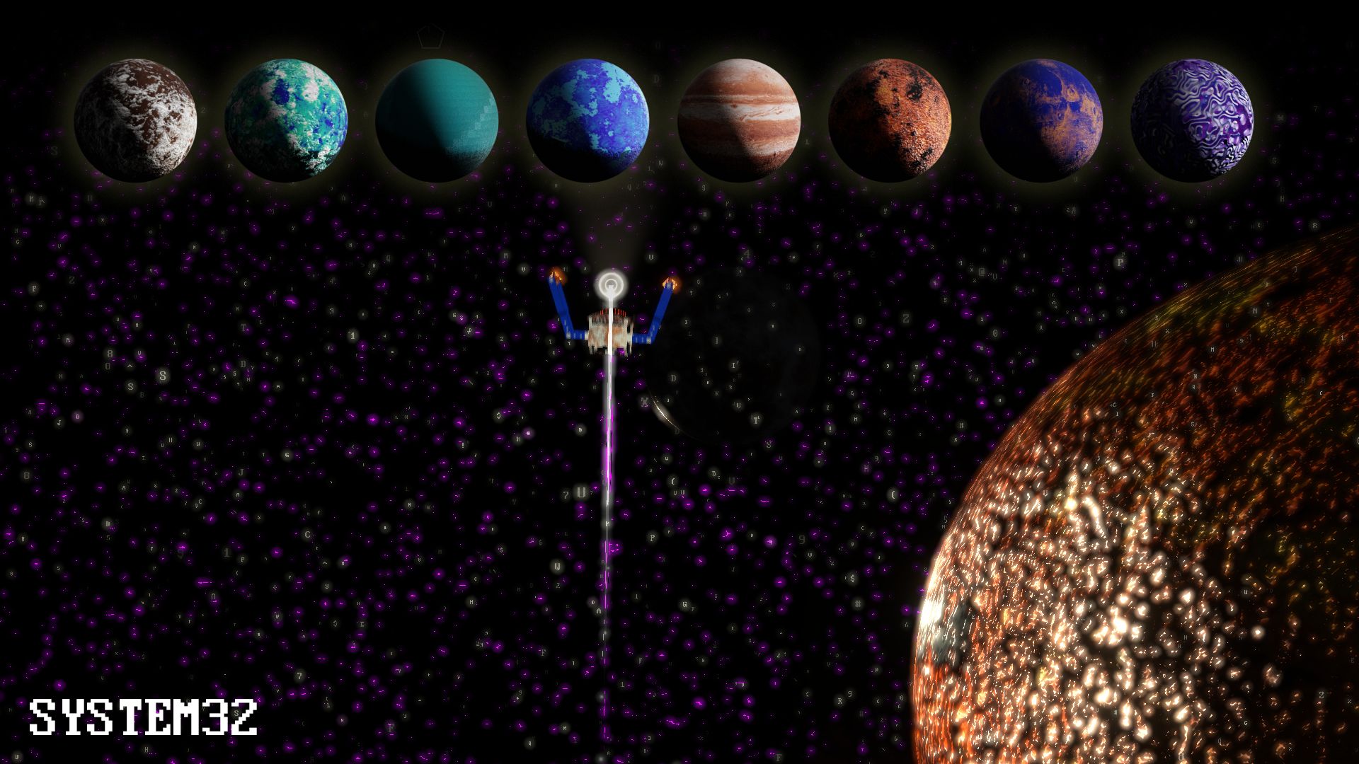 Procedurally generated planet materials in SYSTEM32... big changes ...