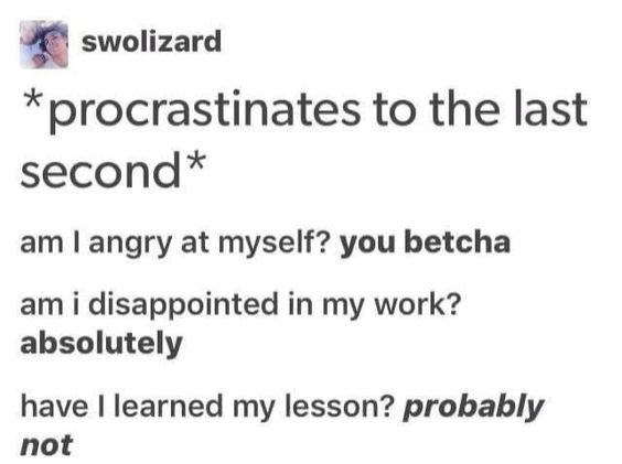 Procrastination | Scrolller