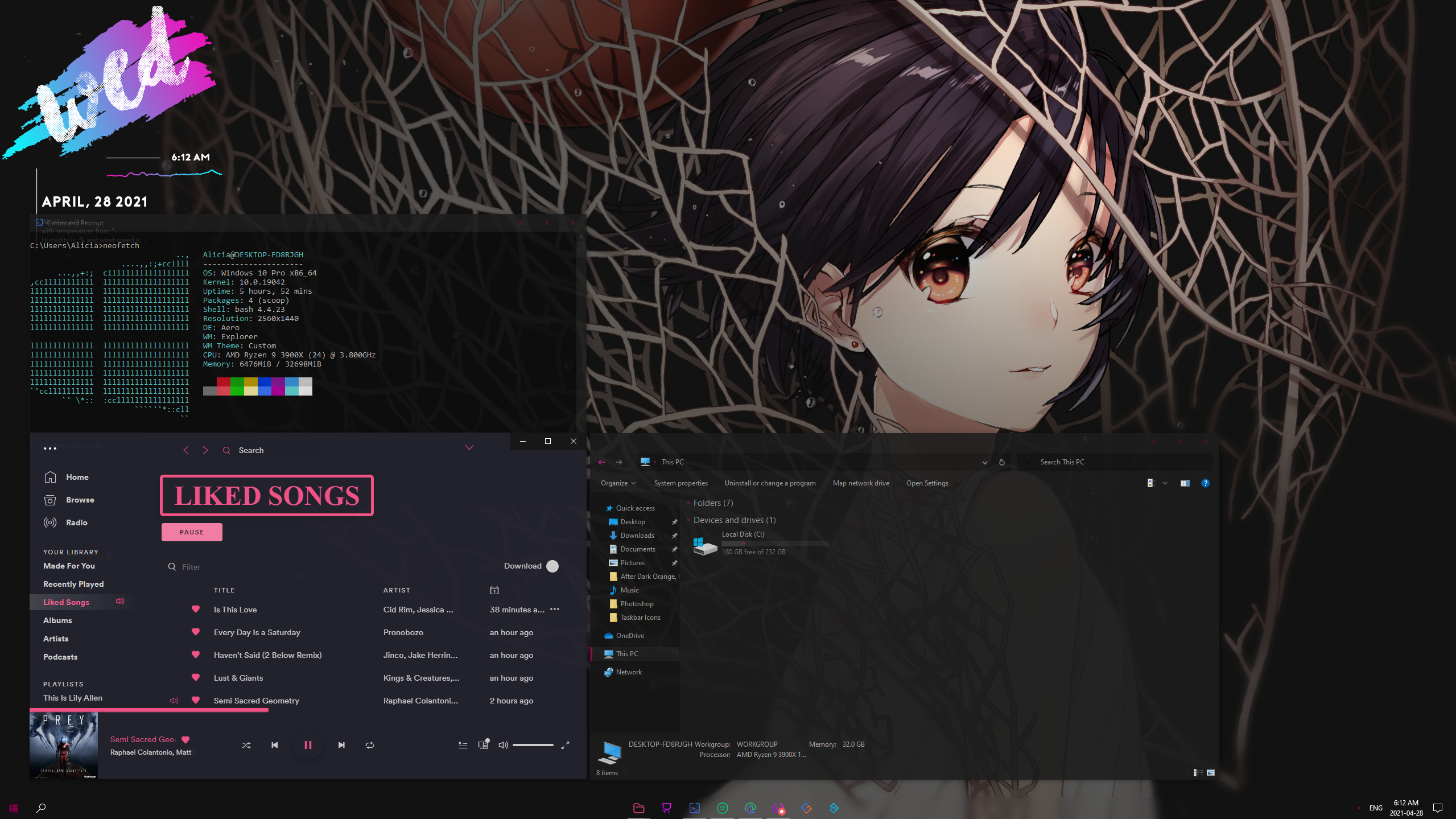 Progress on my first Windows "rice"! | Scrolller