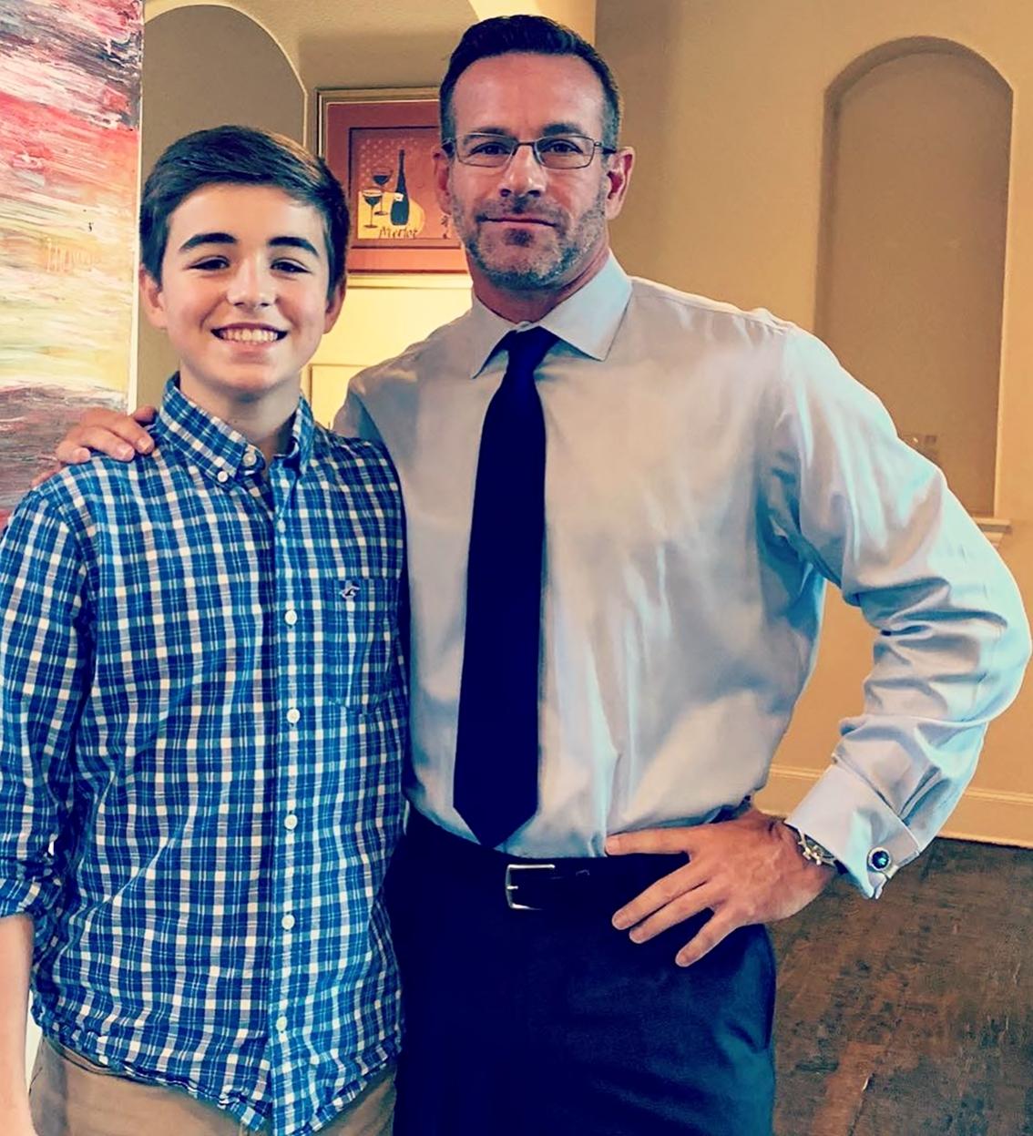 Proud of my handsome, smart 14 year old son. Dad and son only dinner last night. | Scrolller