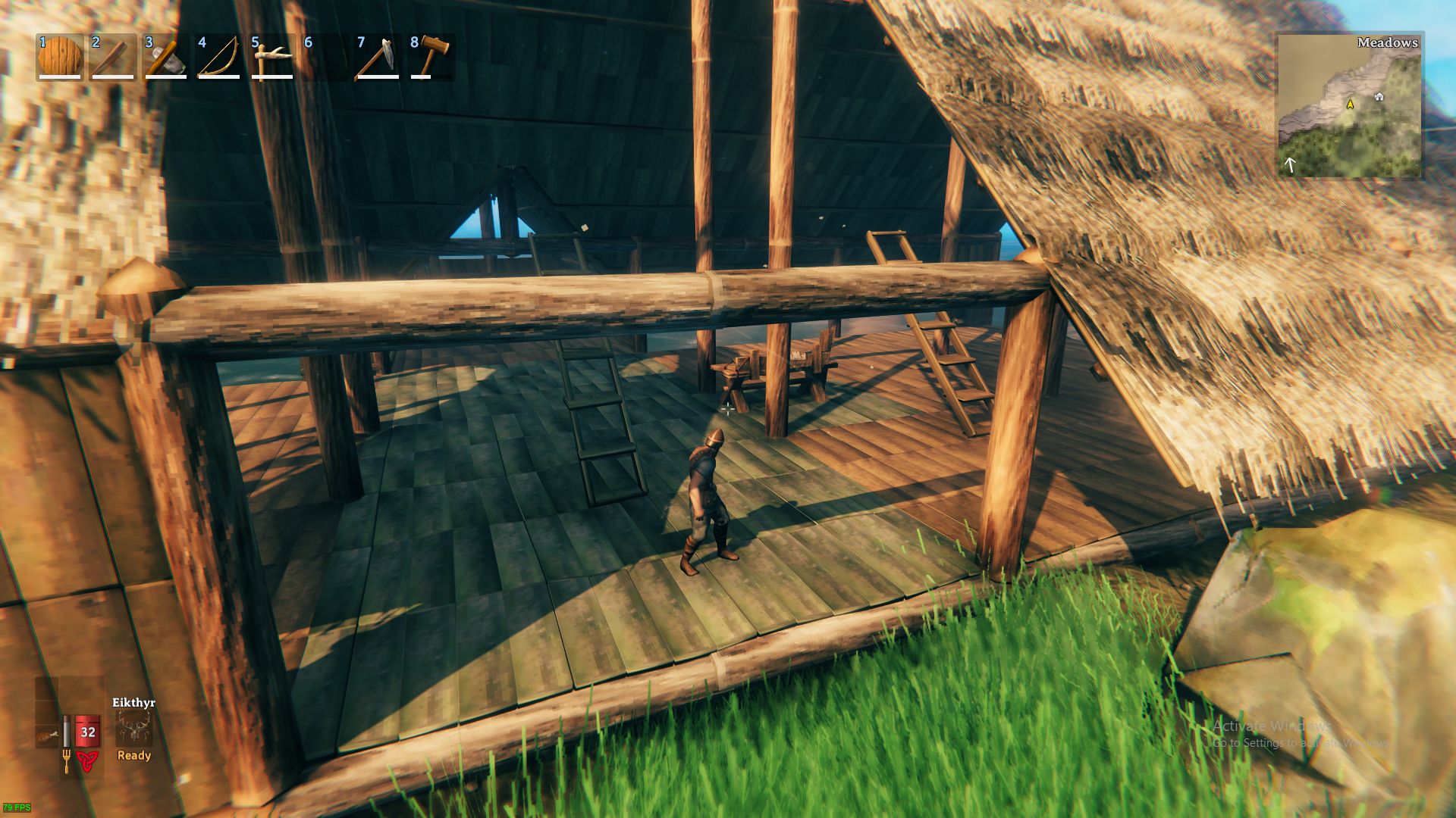 PSA: Non-roof building pieces take weather damage and change color during storms. | Scrolller