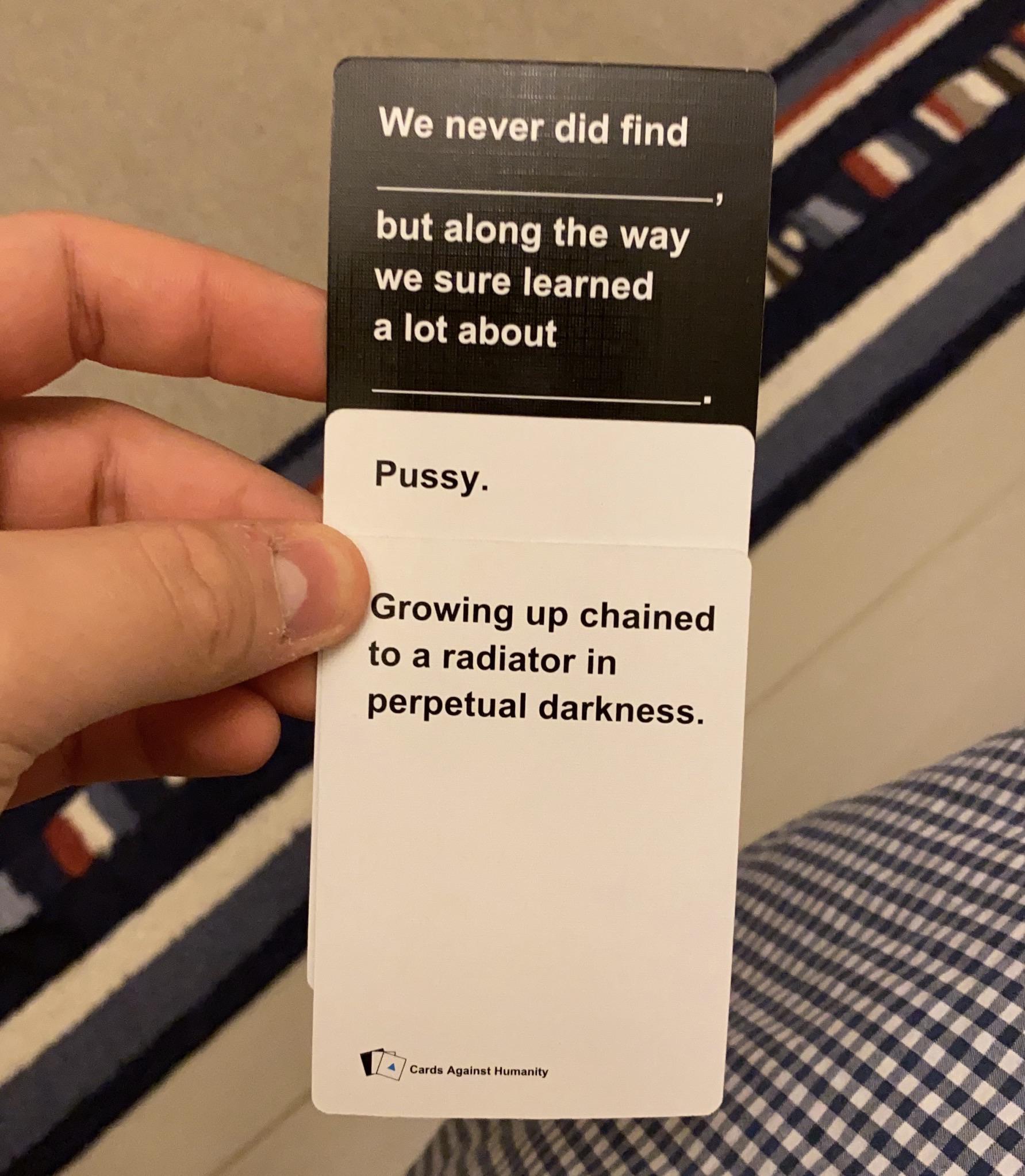 Pulled random cards from CAH and accidentally summarized key parts of the movie | Scrolller