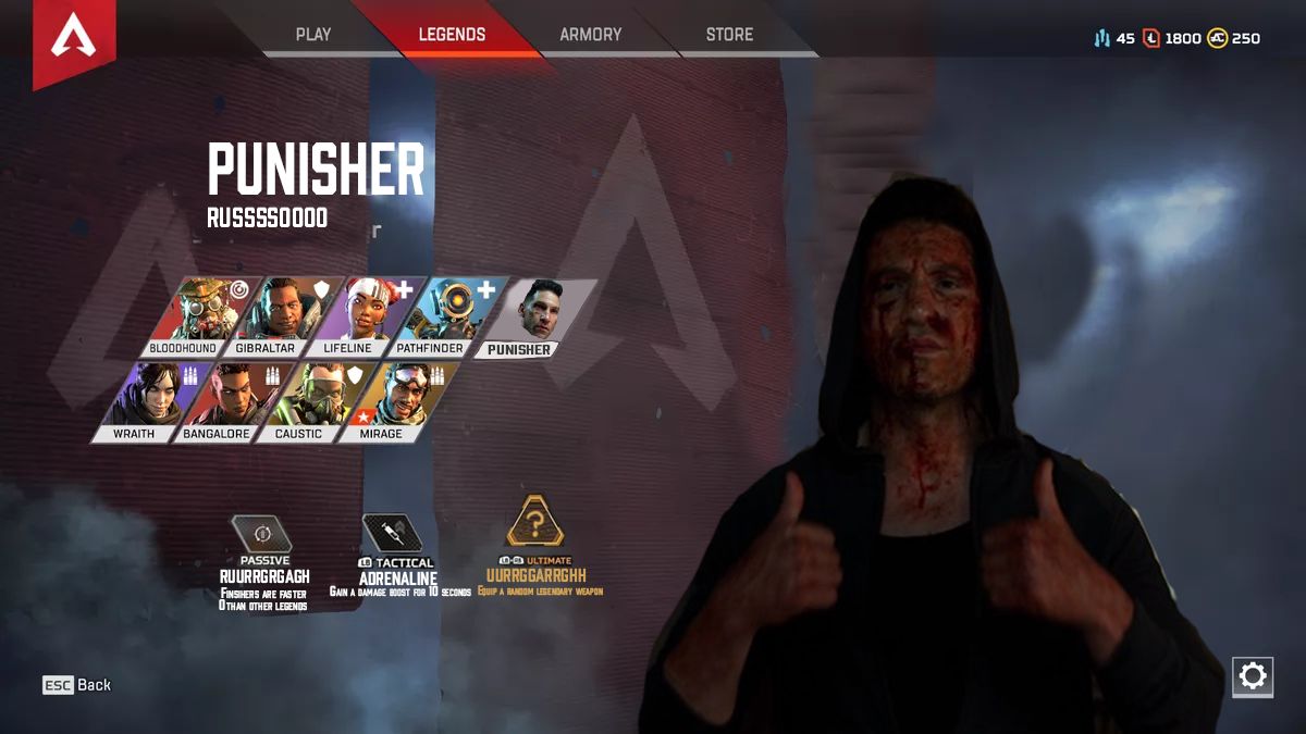 Punisher character concept for Apex legends | Scrolller