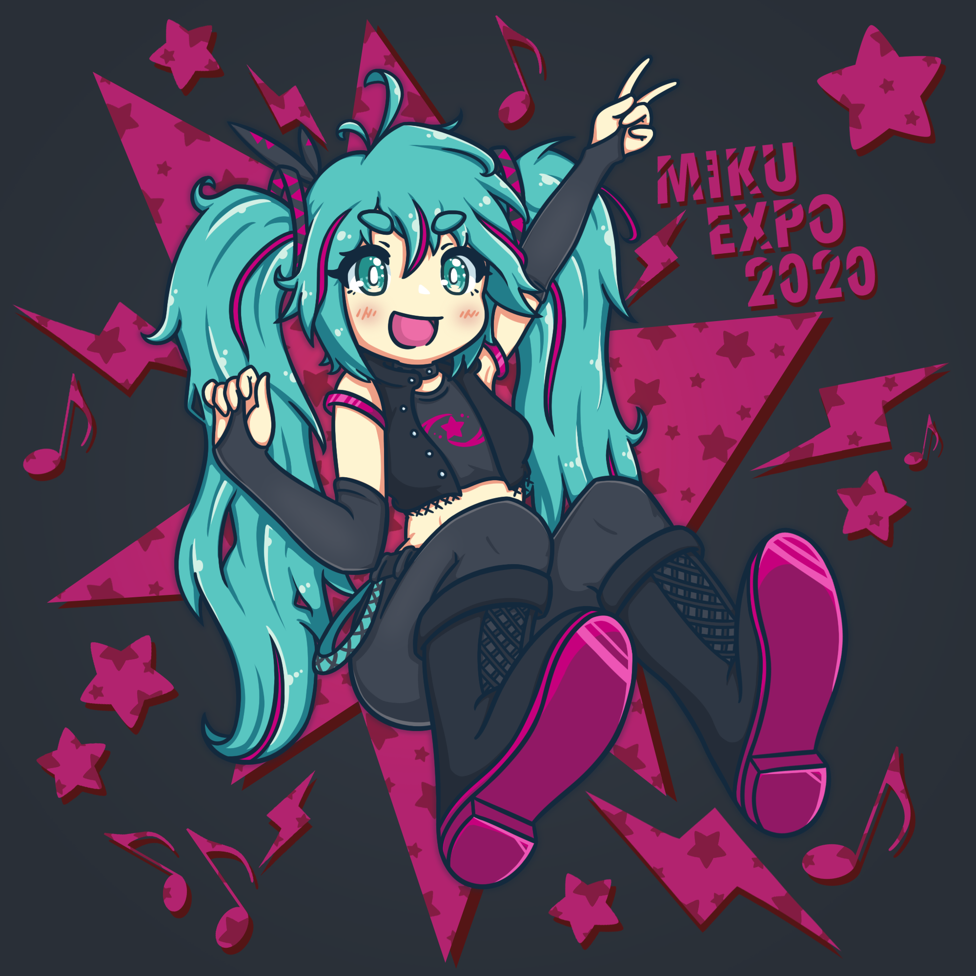 Punk Rock Miku! ^^ | Scrolller
