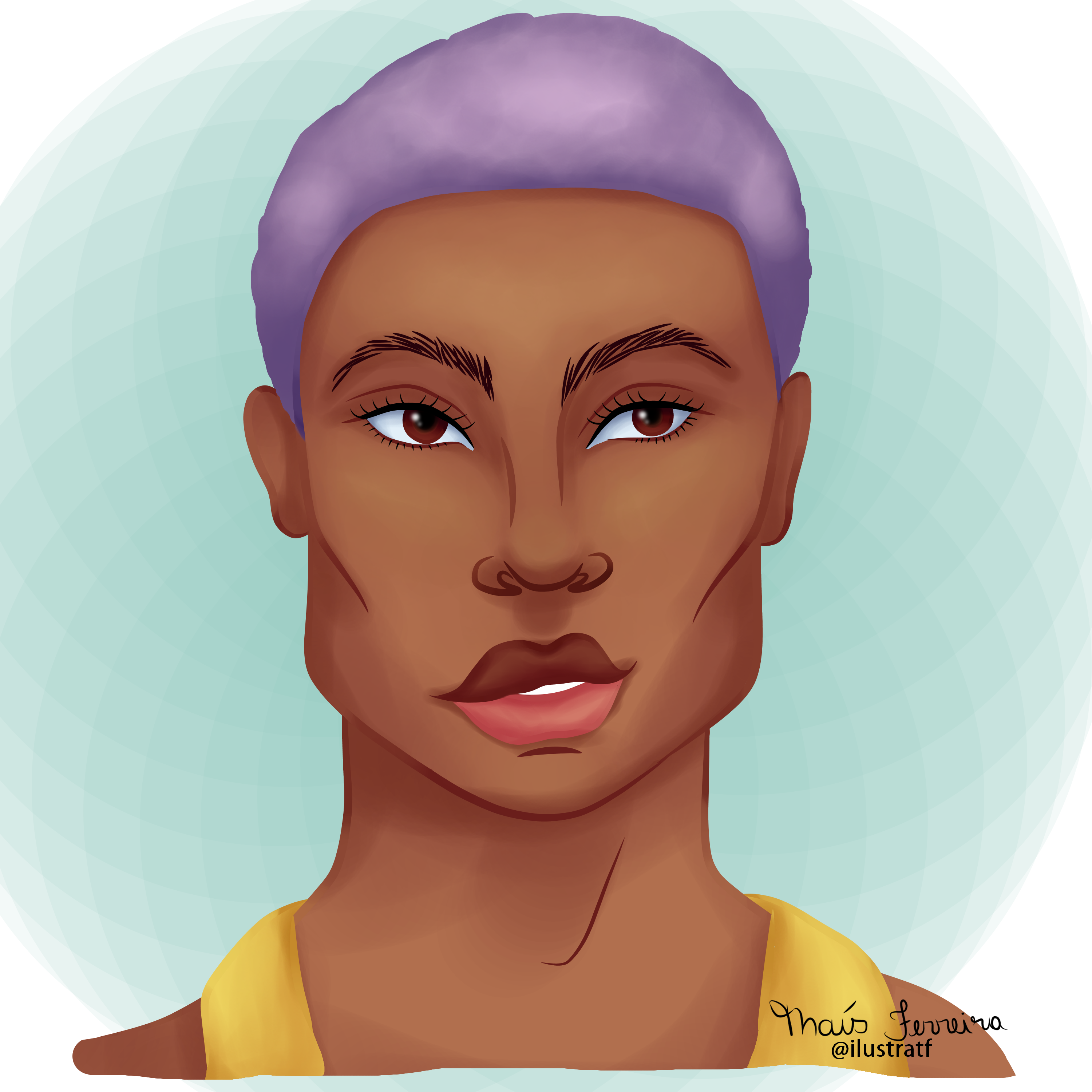 Purple - Thaís Ferreira, Digital Art, 2021 | Scrolller