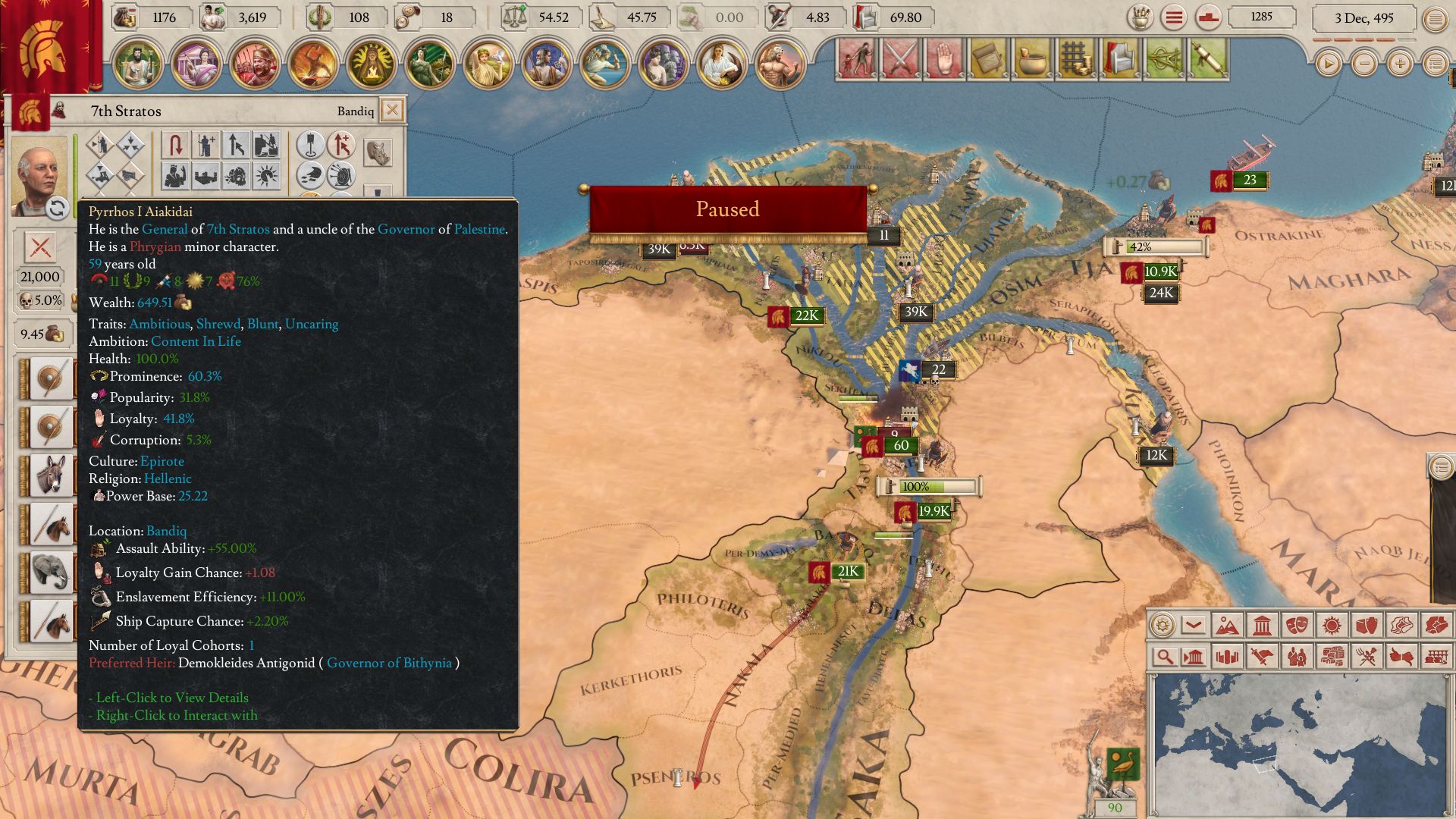 Pyrrhus, a Phyrgian general fighting in upper Egypt | Scrolller