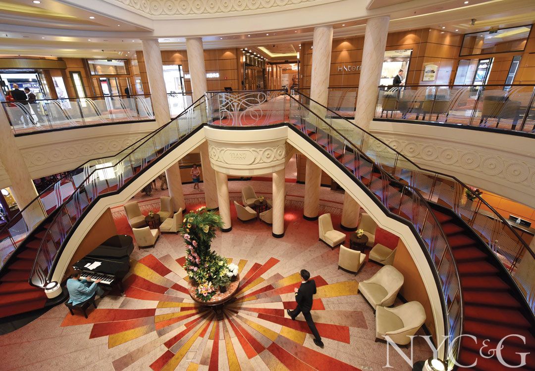 QM2 Grand Lobby | Scrolller