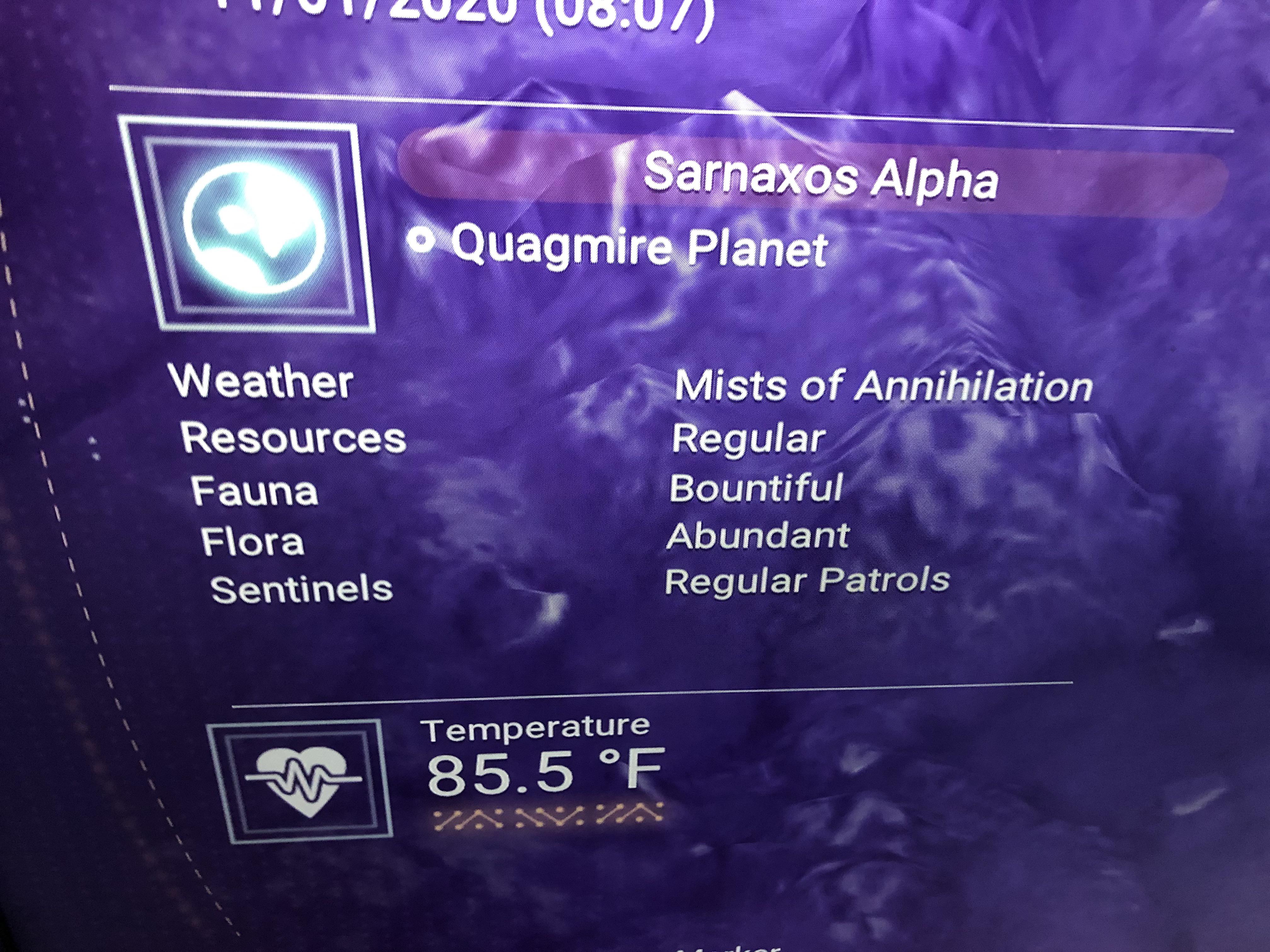 Quagmire planet with mists of annihilation. Awesome. | Scrolller