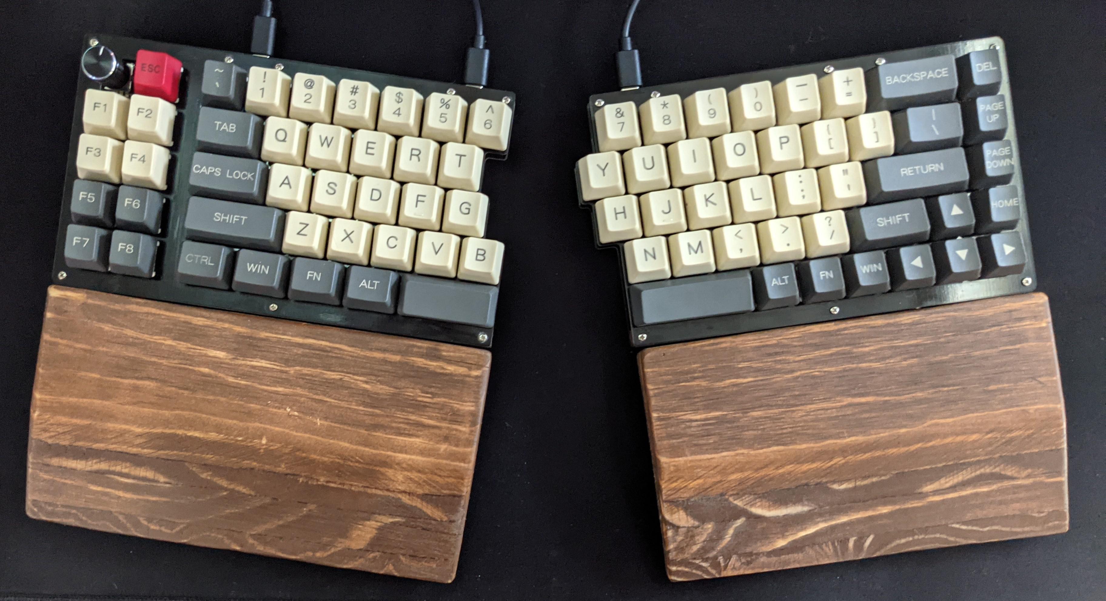 Quefrency rev3 build of mine with custom magnetic wrist rest | Scrolller