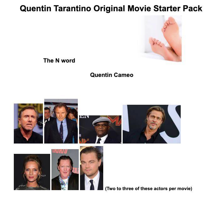 Quentin Tarantino original movie starter pack | Scrolller