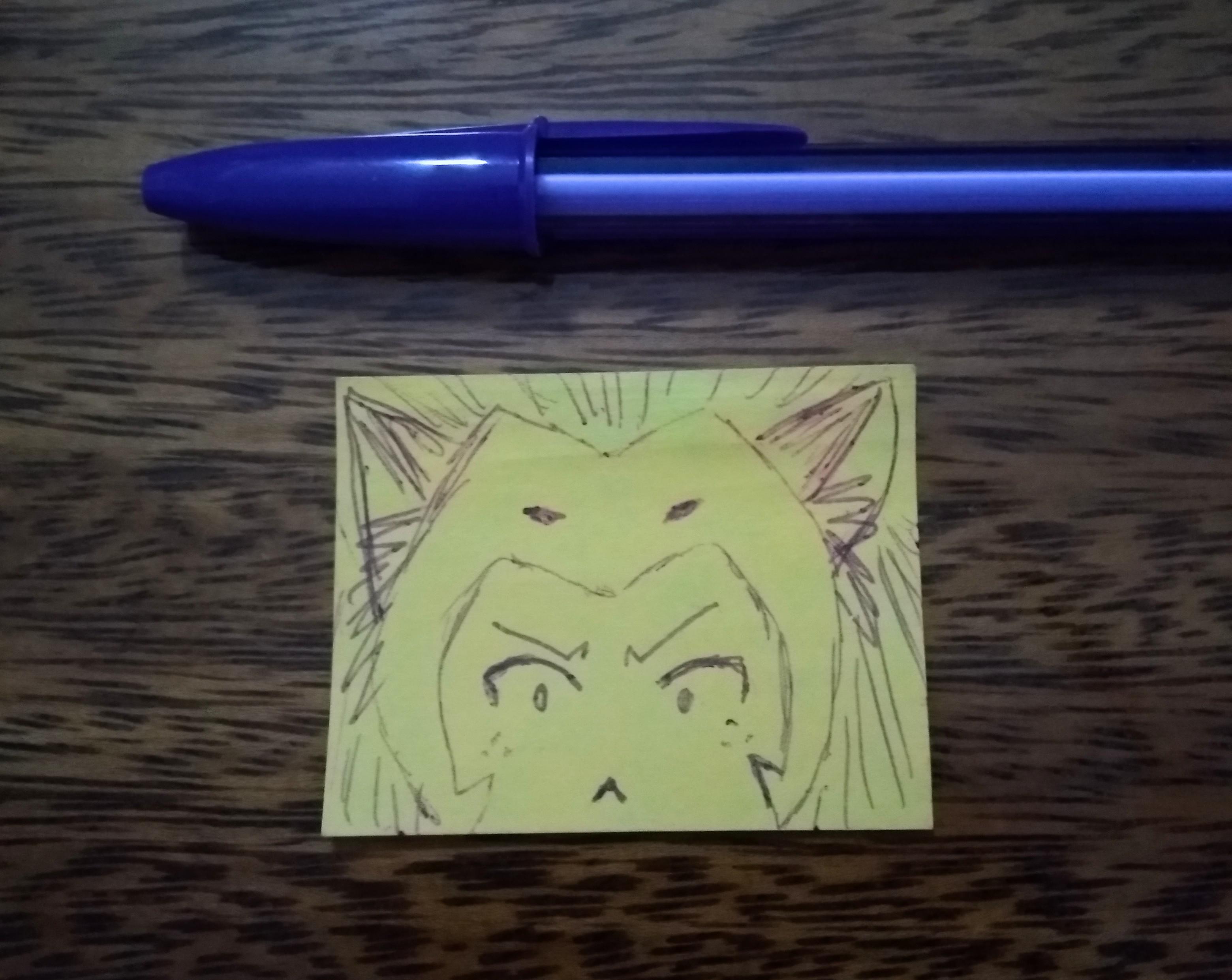 Quick doodle of Catra on a post-it. Hope you like it. | Scrolller