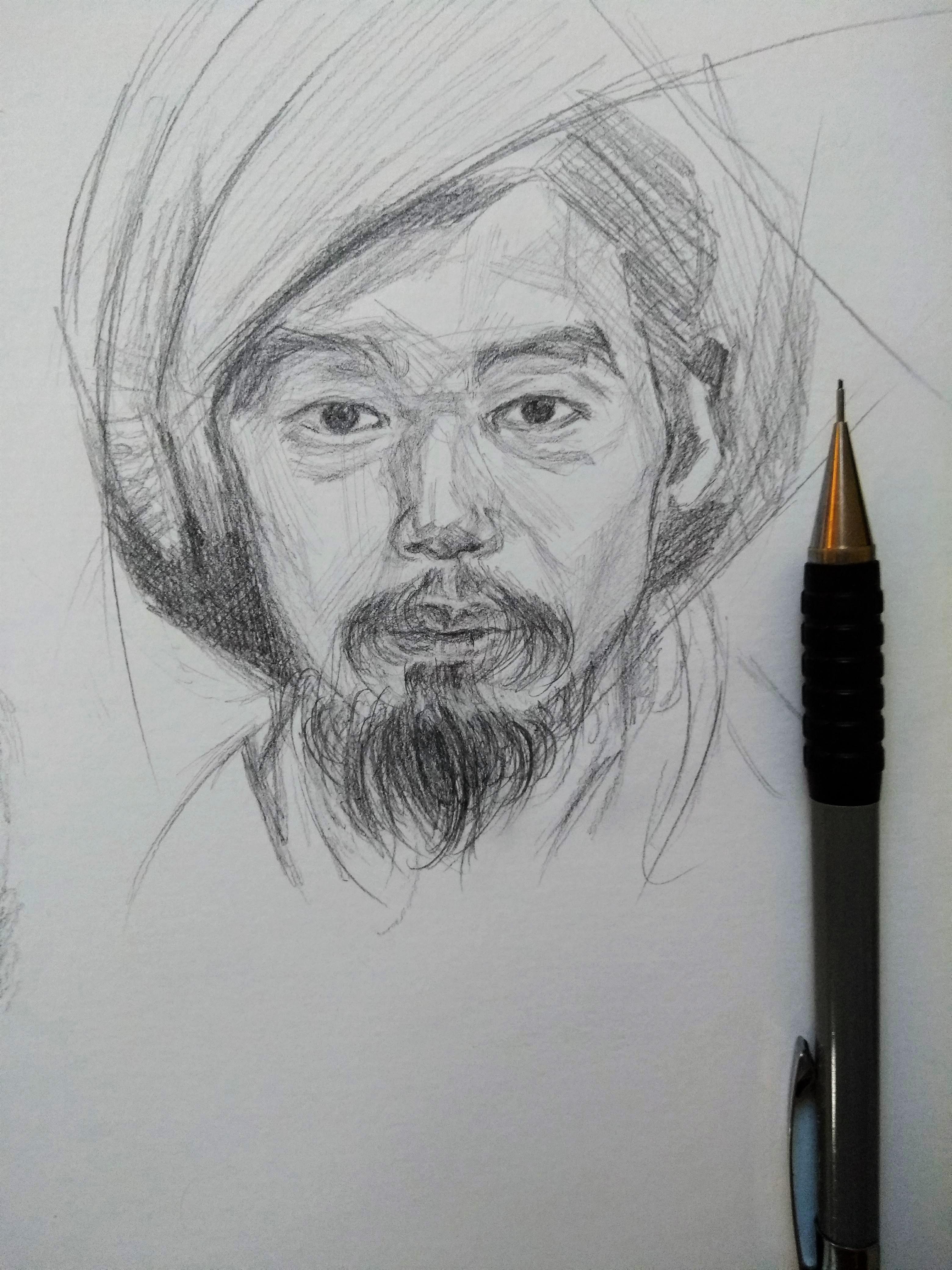 Quick mechanical pencil sketch | Scrolller