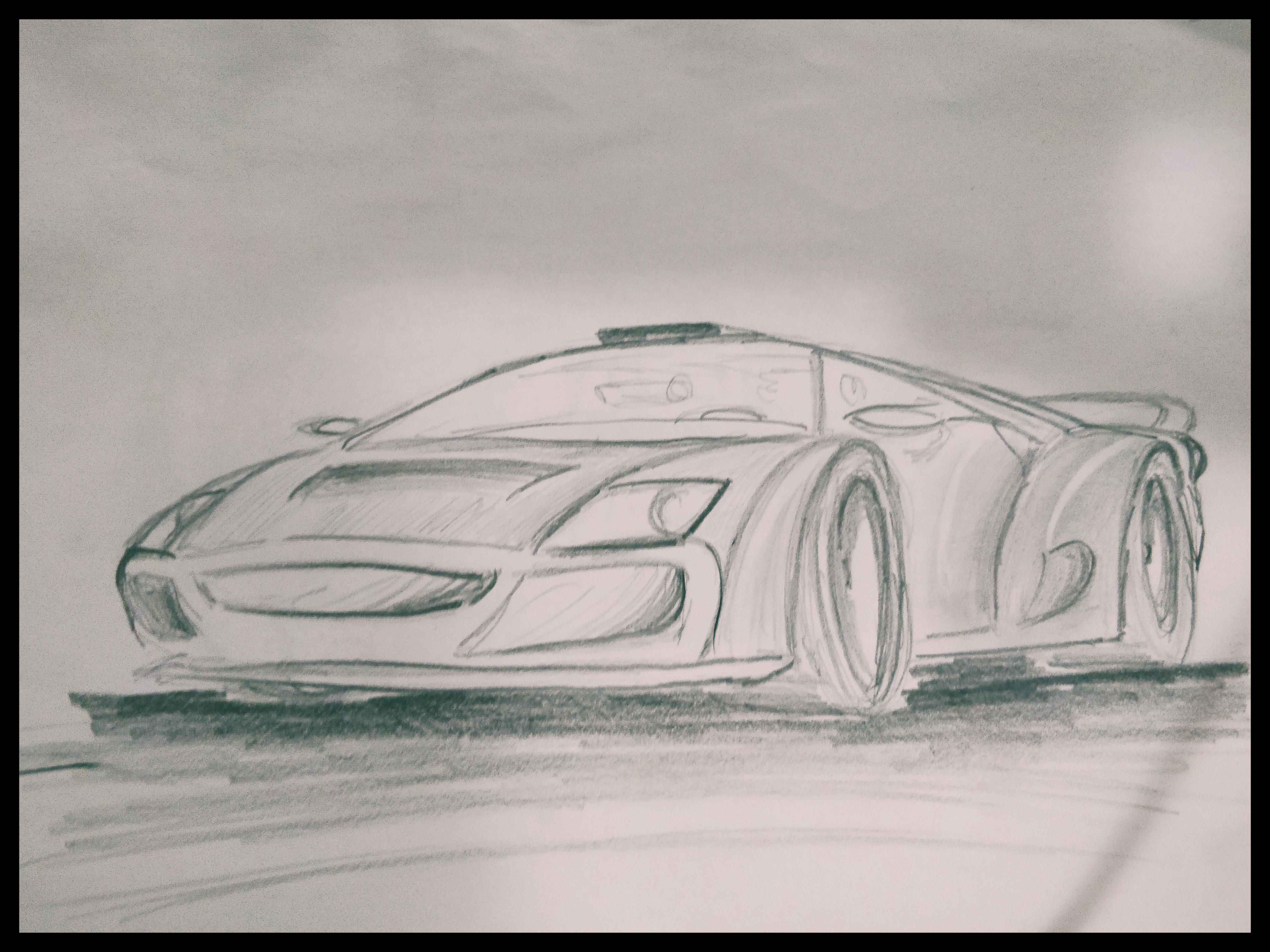 Quickie before bedtime, just started out with sketching, trying to get the hang of line ...