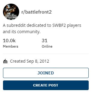 r/battlefront2 hit 10k members!!!! | Scrolller