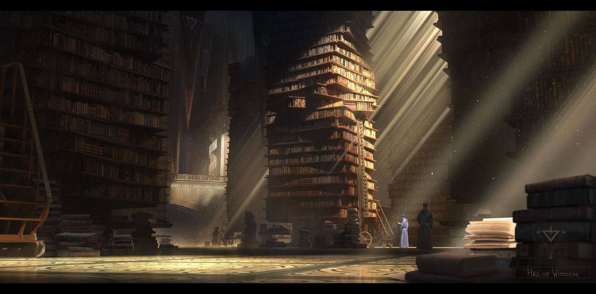 [/r/ImaginaryLibraries] Hall of Wisdom by Alexander Dudar | Scrolller