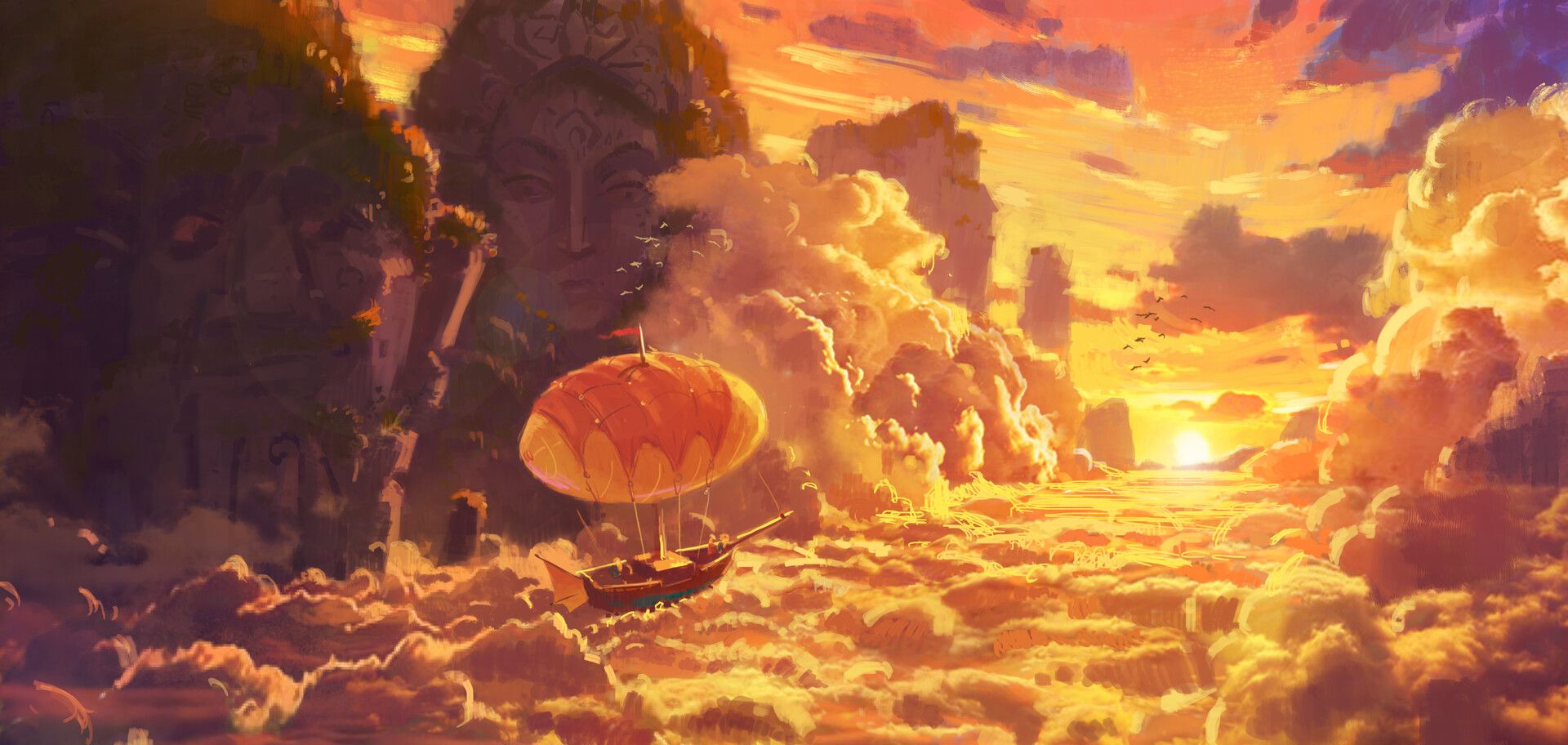 [/r/ImaginarySkyscapes] Above the Clouds by Natalia Fursova | Scrolller