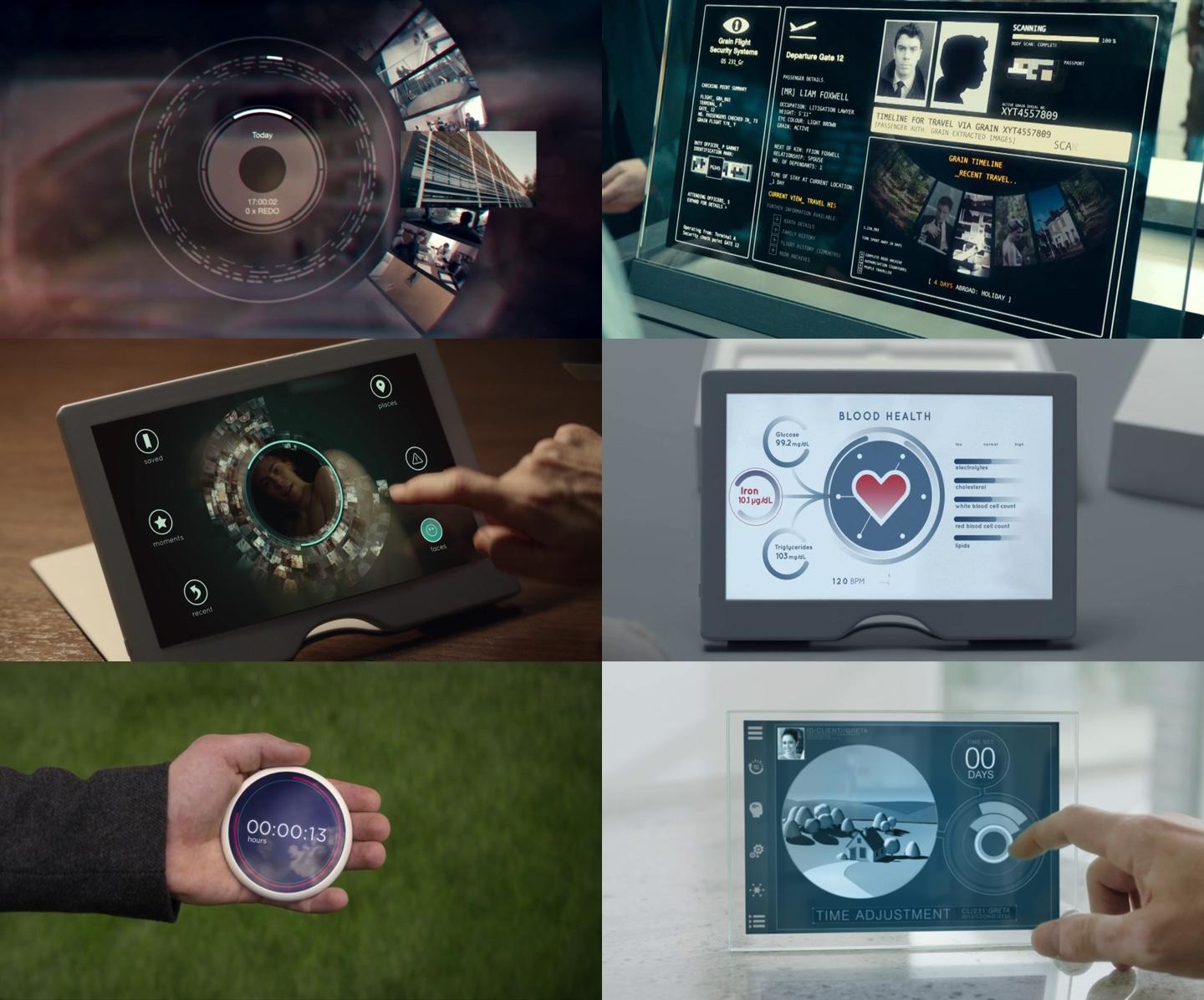 Radial interfaces from "Black Mirror" | Scrolller