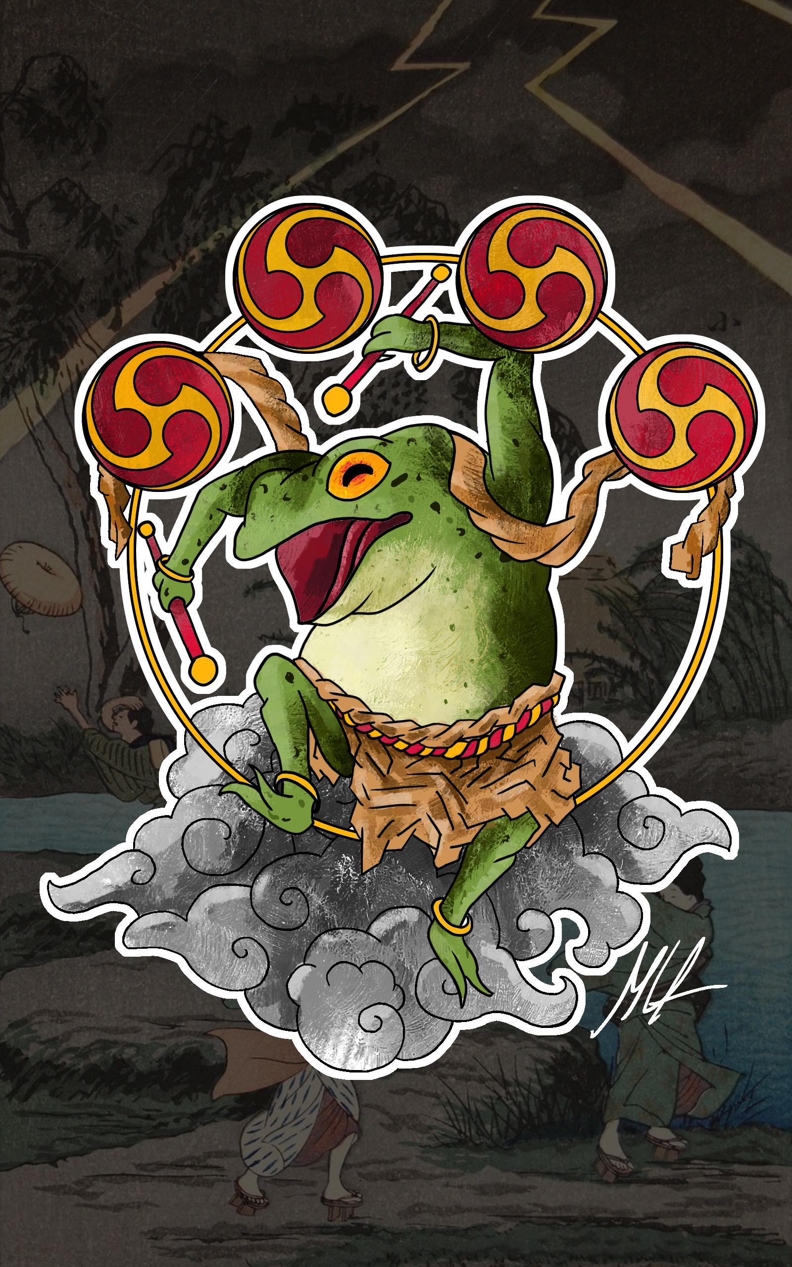 Raijin frog , instagram @muustaarts , open to constructive criticism | Scrolller