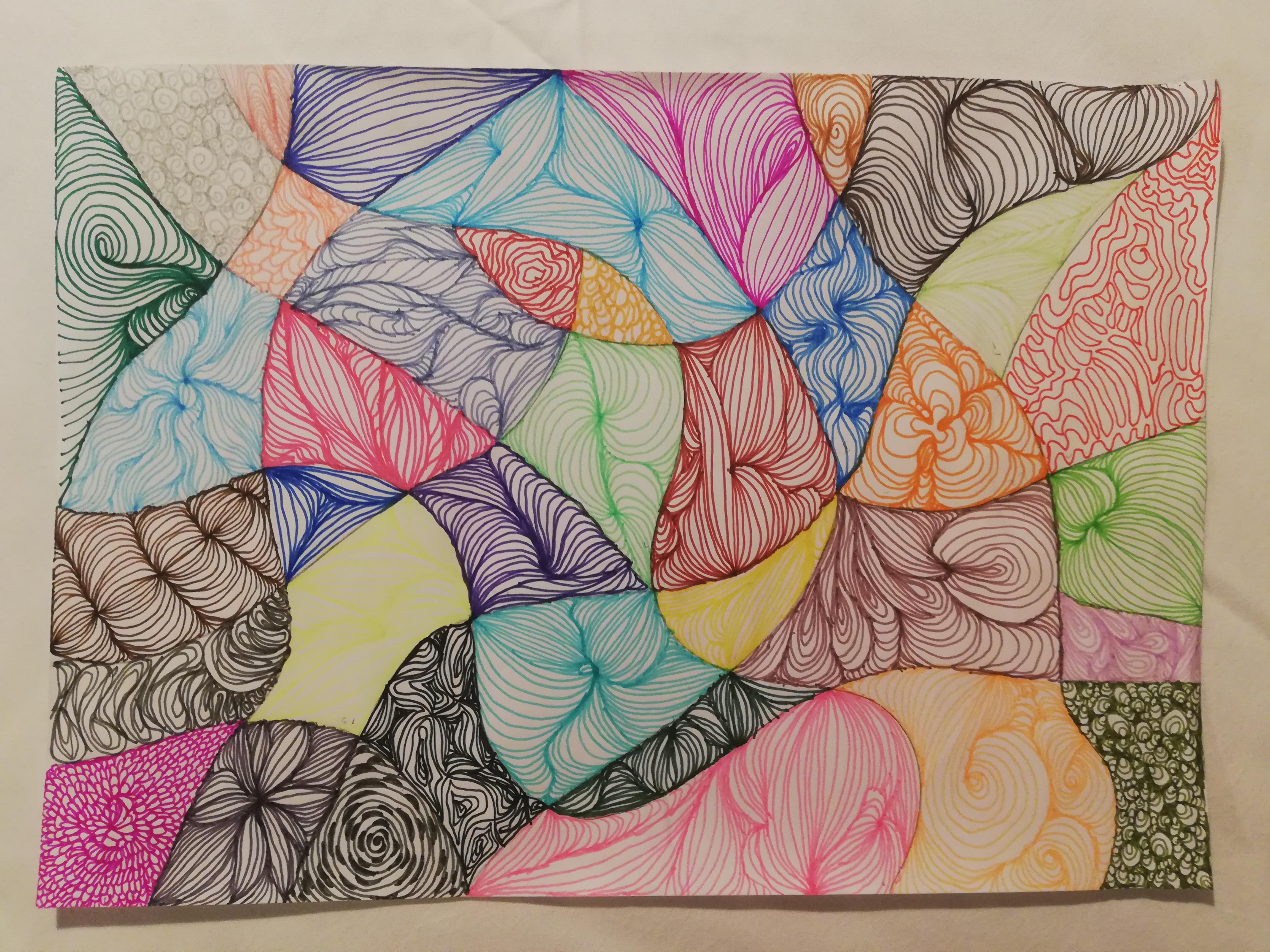 Rainbow Zentangle part 3 | Scrolller