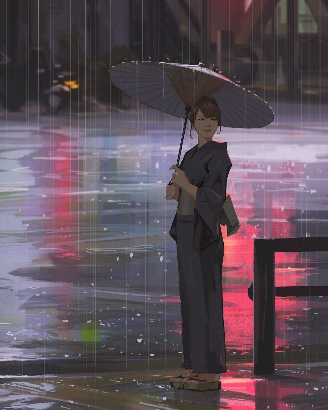 Rainy Day by Atey Ghailan | Scrolller