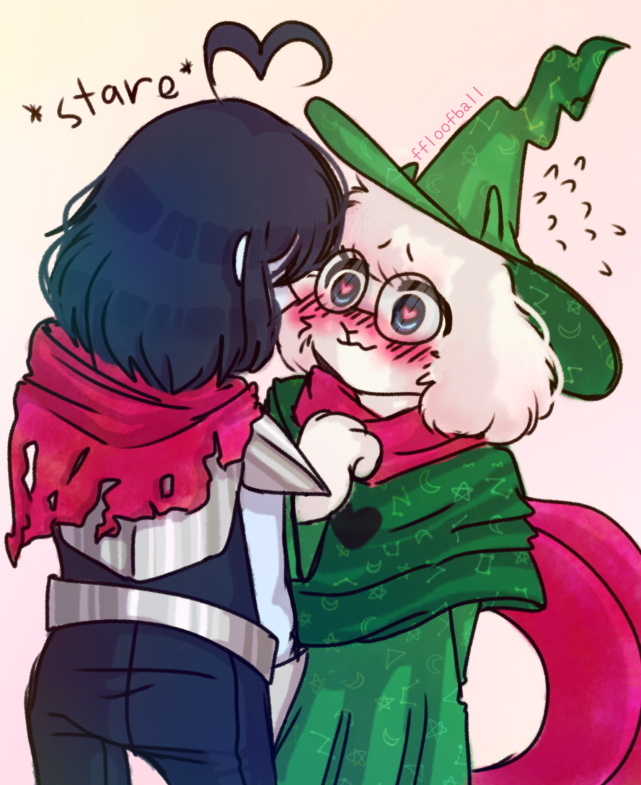 Ralsei Falling In Love Art By Ffloofball Scrolller