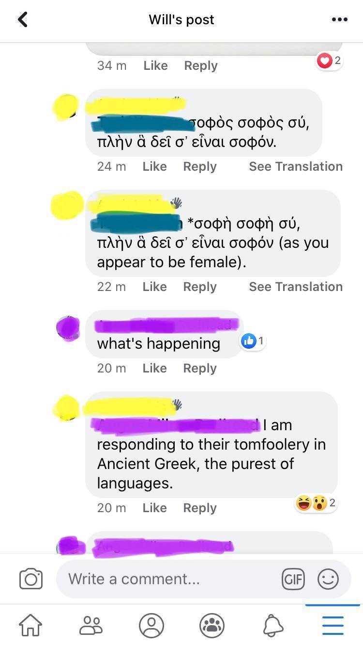 Random guy responds to “tomfoolery” in the “purest language” | Scrolller