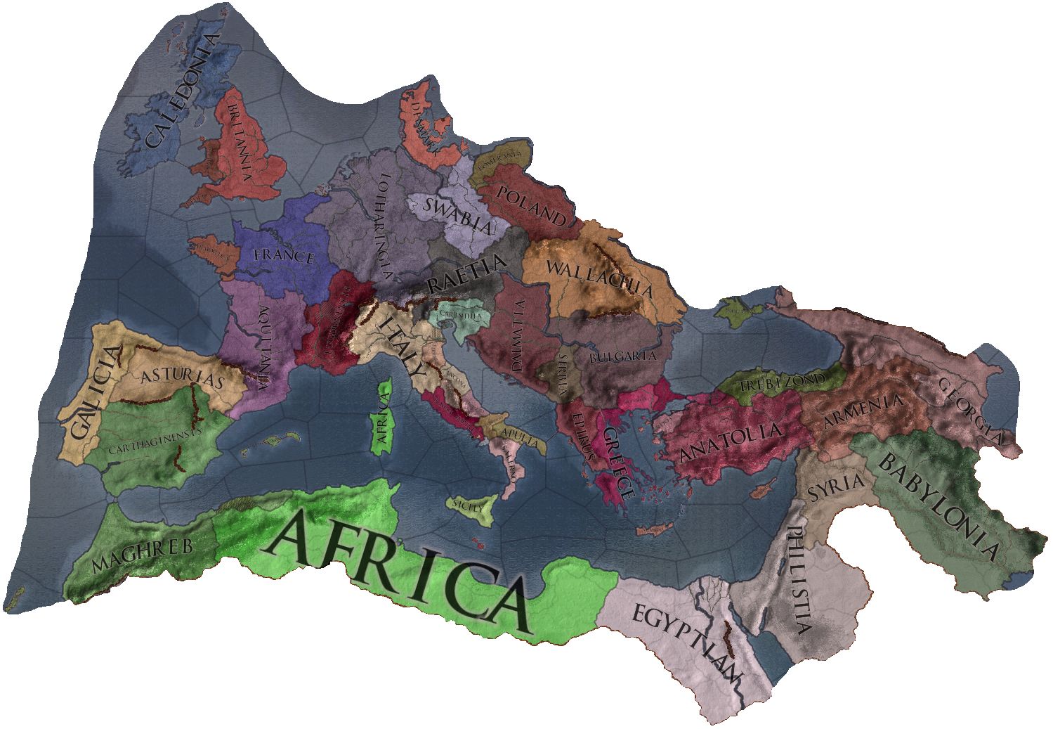 Rate my Roman Empire and its tidy internal borders! | Scrolller