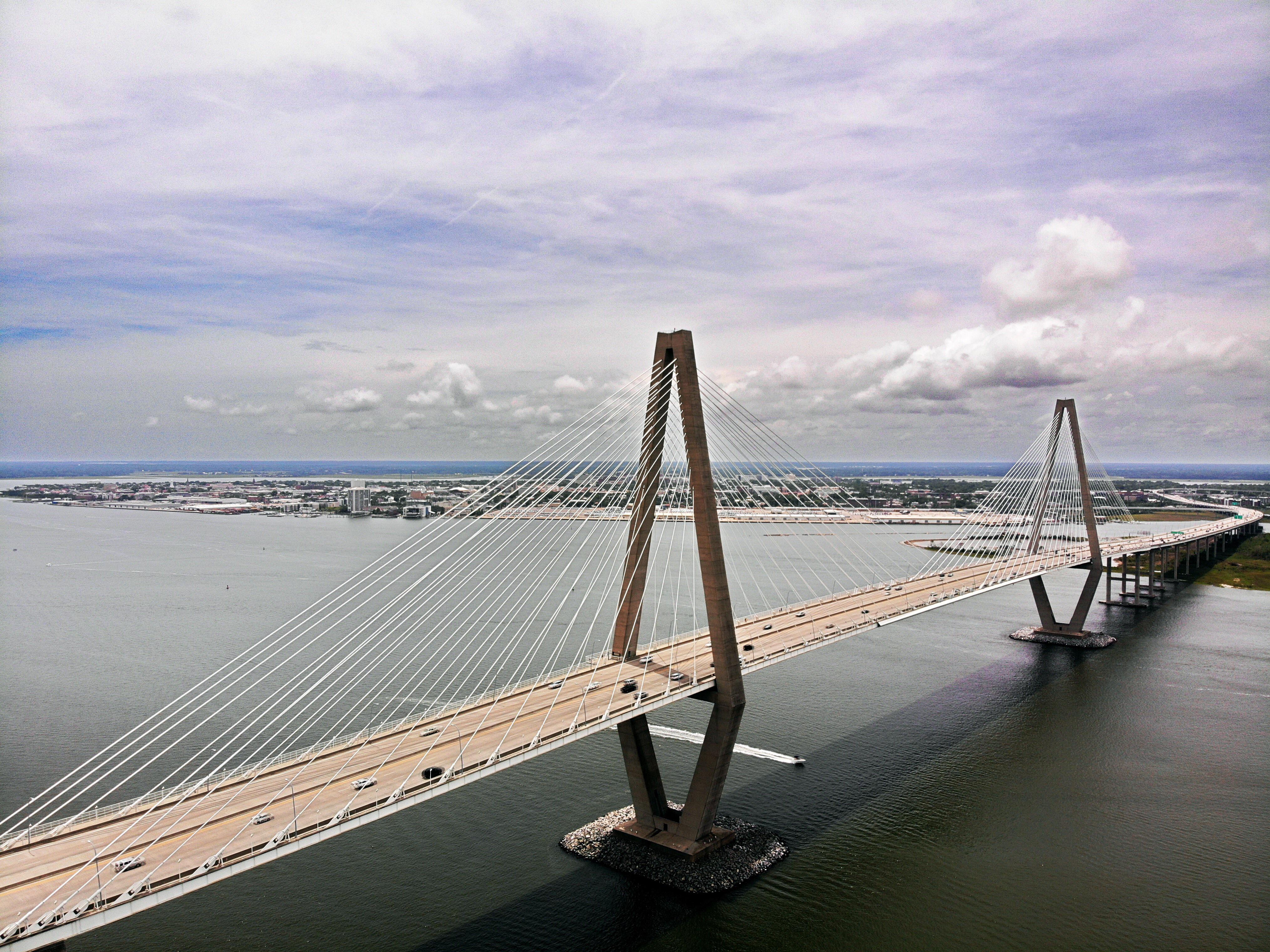 Ravenel Bridge Drone shot | Scrolller
