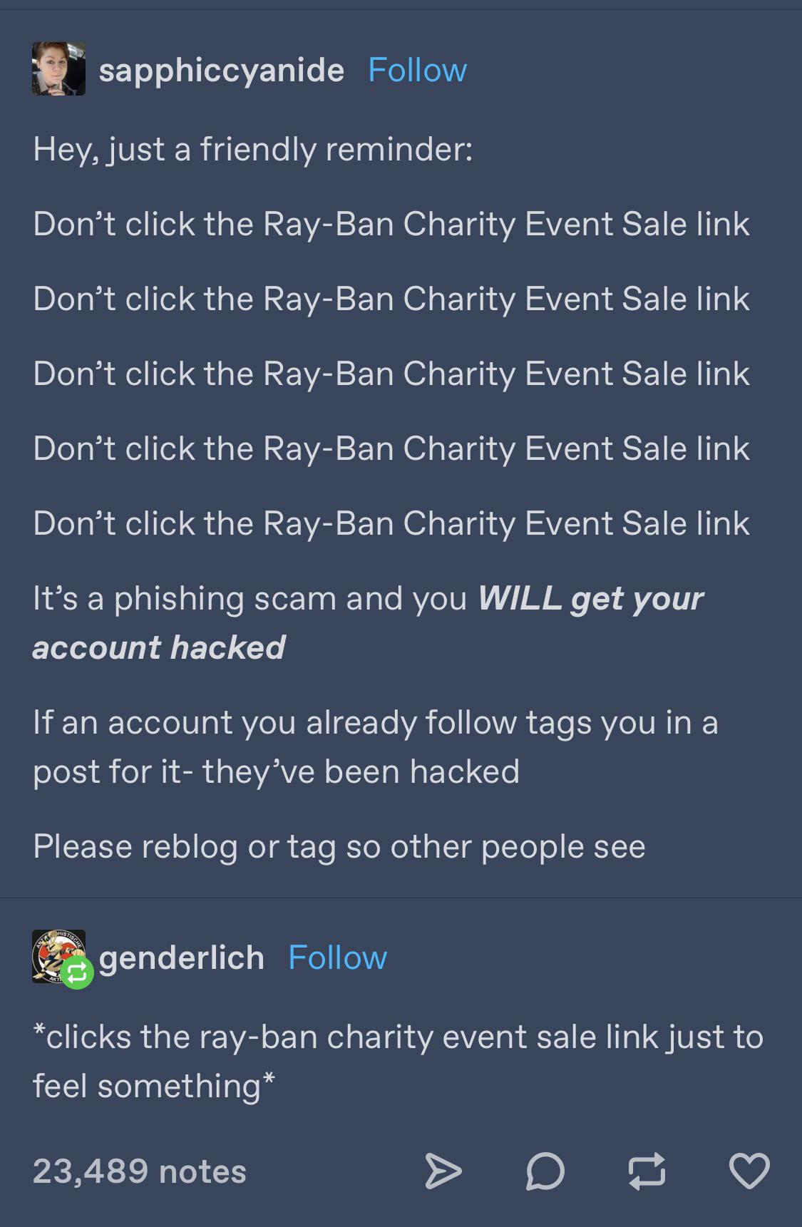 Ray-Ban Charity Sales Event | Scrolller
