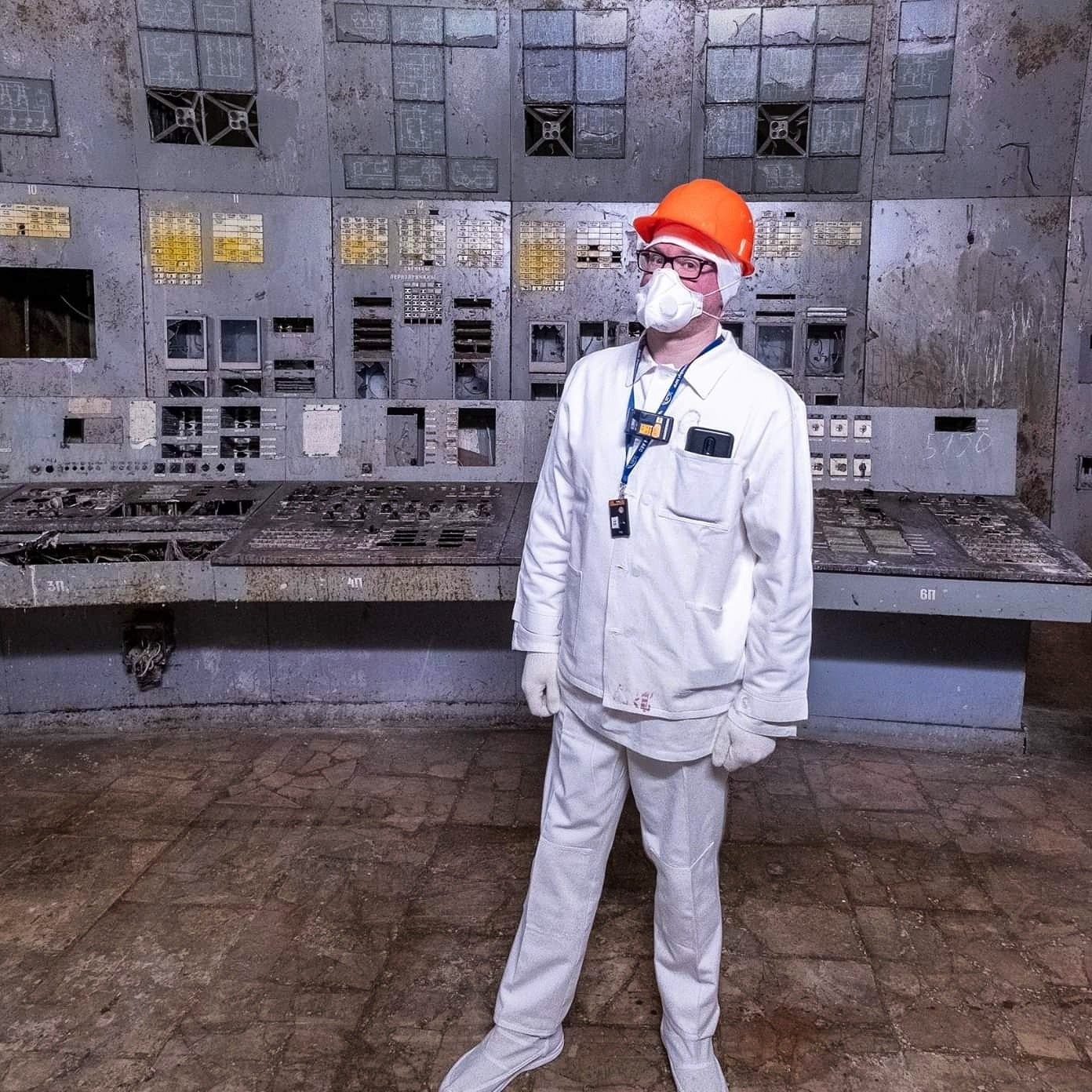 Reactor 4 control room. After the disaster, the room was stripped for spare parts to use in ...
