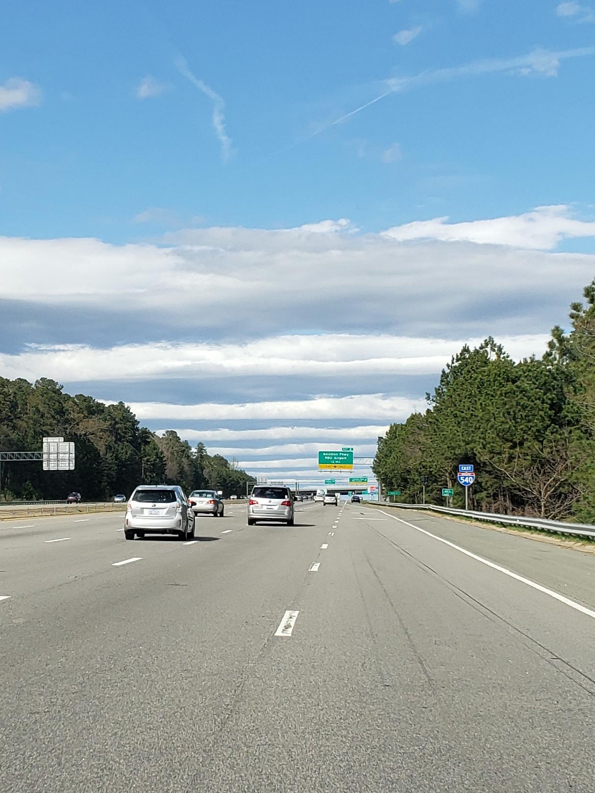 Really cool cloud formation I saw while on 540 yesterday afternoon ...
