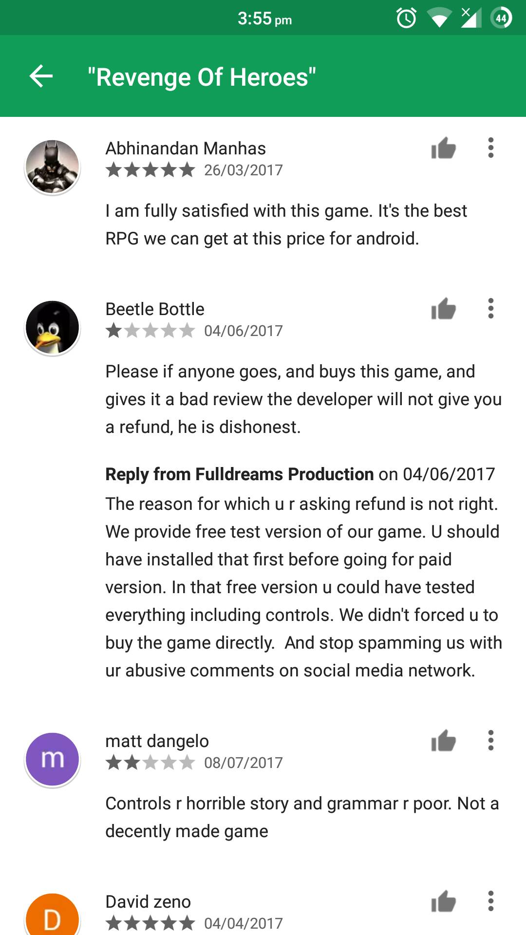 Really love it when Devs have a backbone. | Scrolller