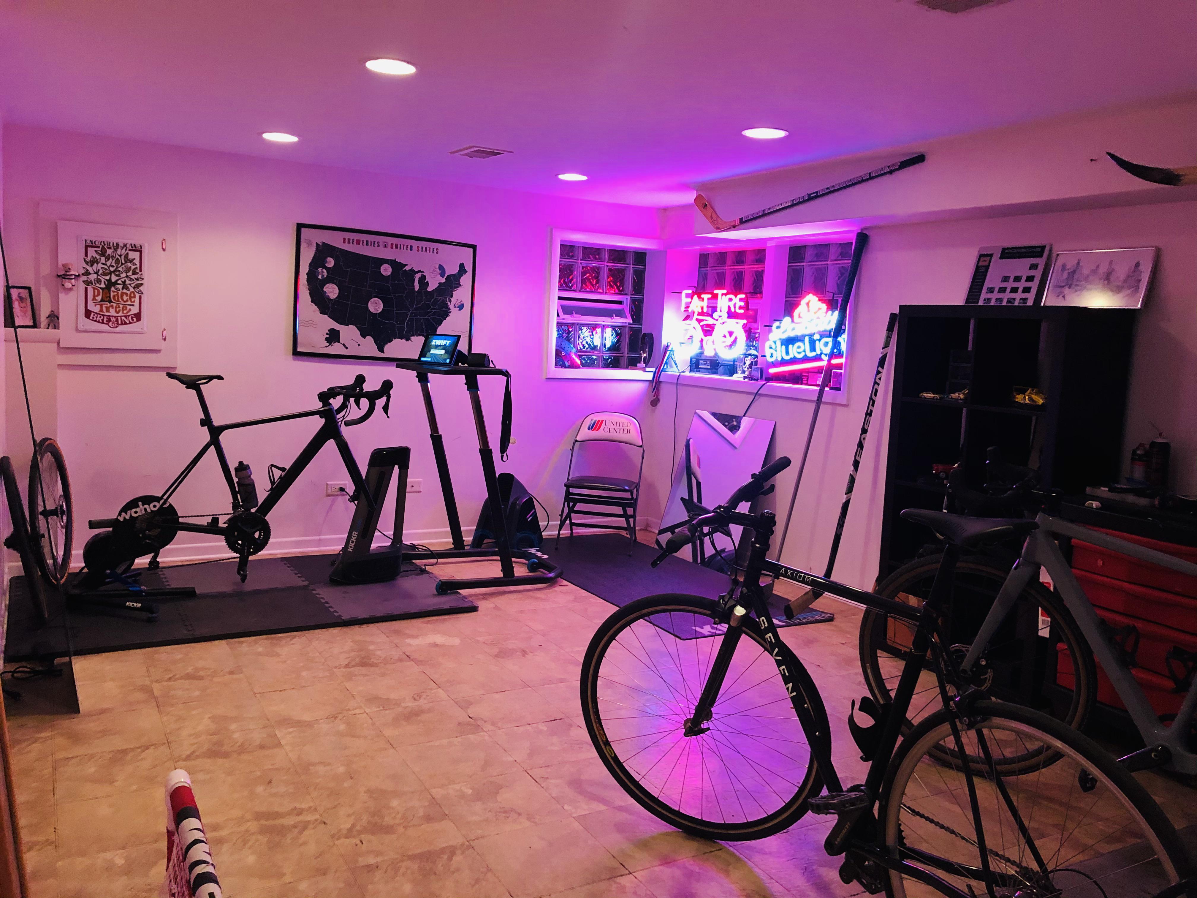 Rearrange my man/pain cave. Just renewed my subscription for winter season riding. | Scrolller