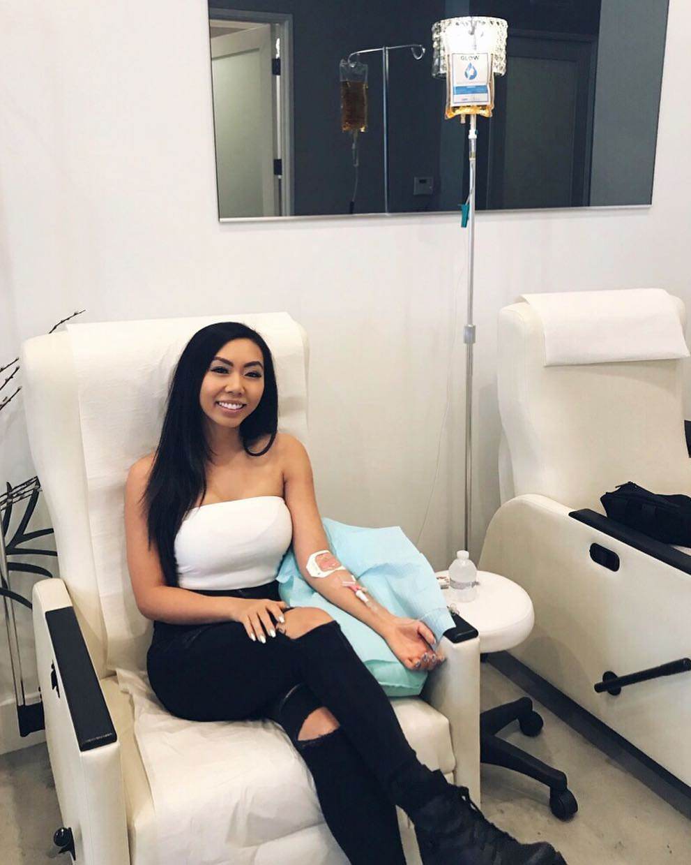 Receiving an IV Drip | Scrolller