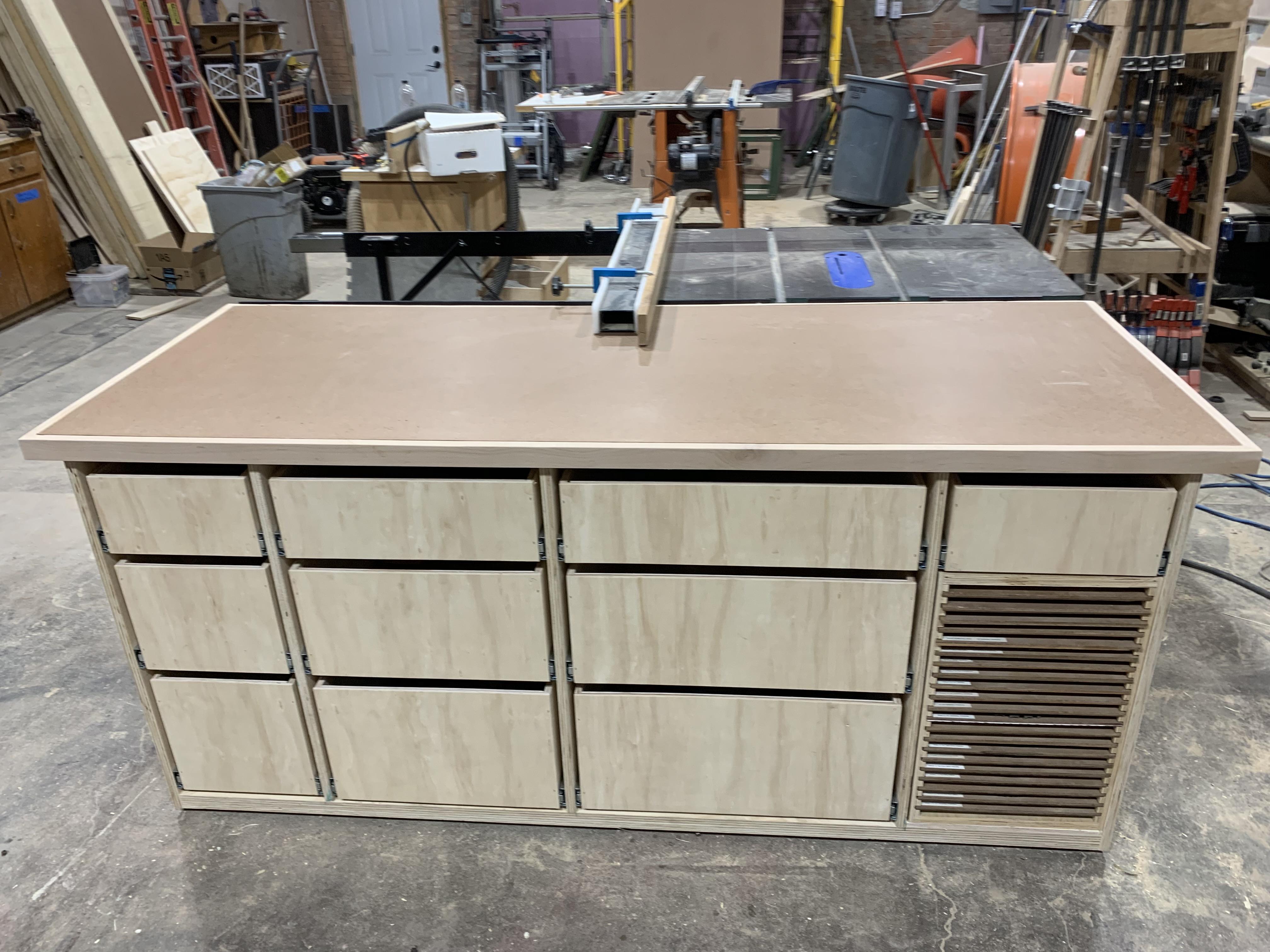 Recently completed my outfeed/assembly table. | Scrolller