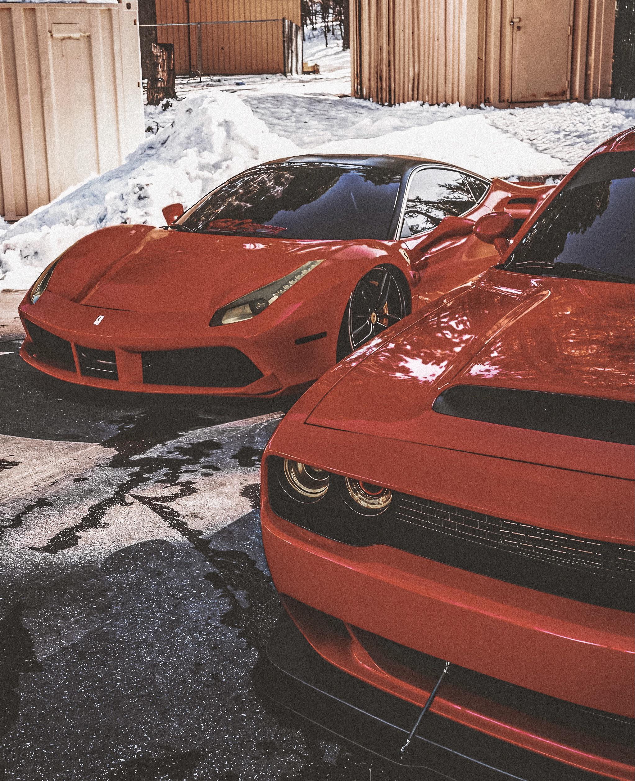 Red Dreams / Ferrari 488 & Dodge Demon | Scrolller