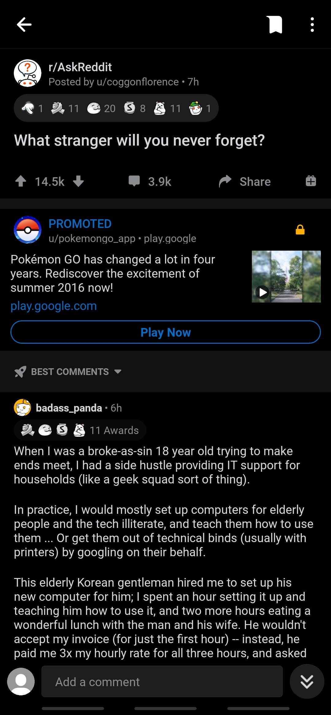 Reddit placing new ads inside of posts. | Scrolller