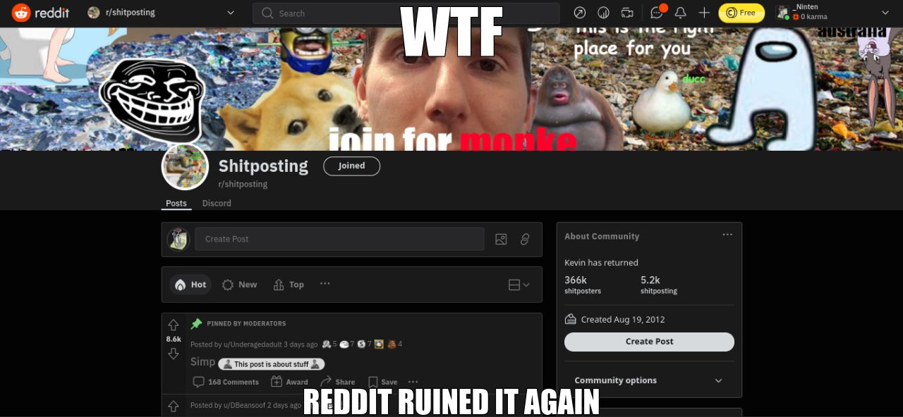 reddit's new features wack | Scrolller