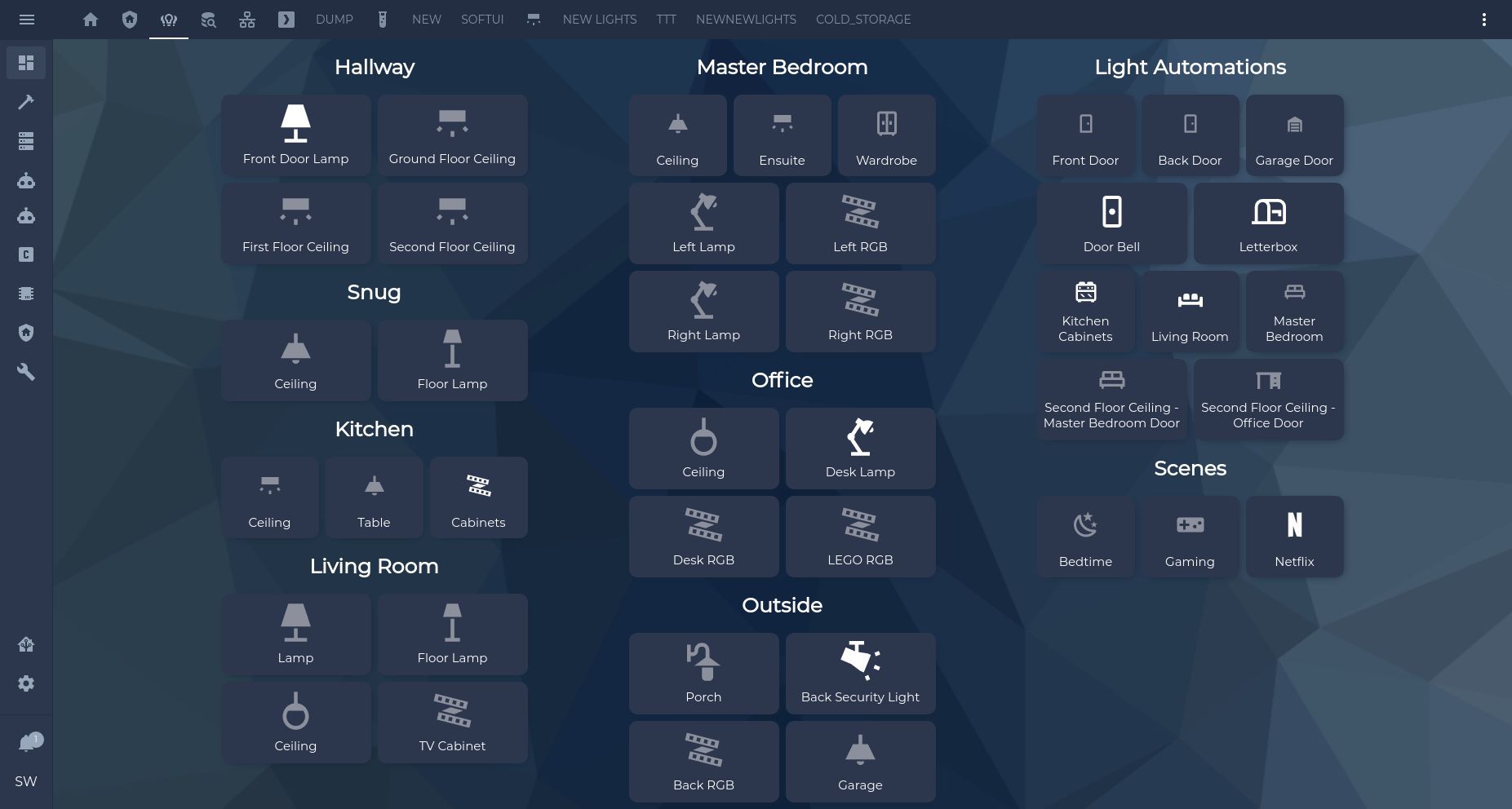 Redesigning my 'Lights' dashboard to be more mobile friendly ... | Scrolller