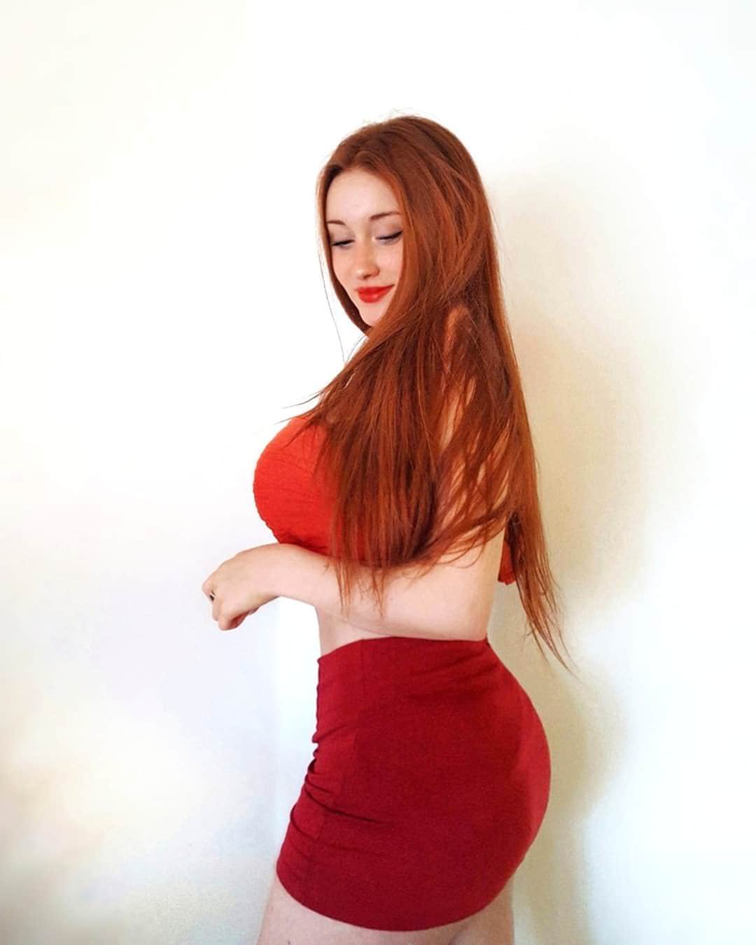 Redhead In Red! | Scrolller